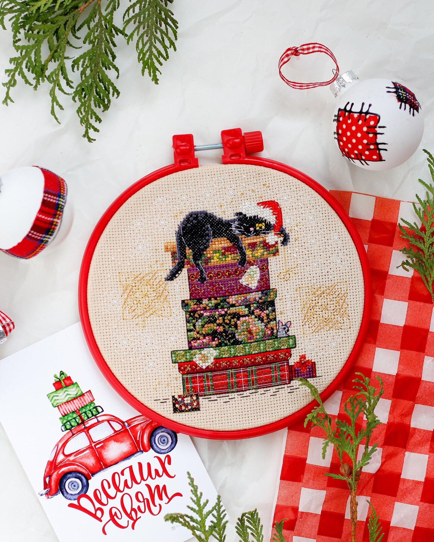 Cross stitch kit Cat and mouse | Michaels