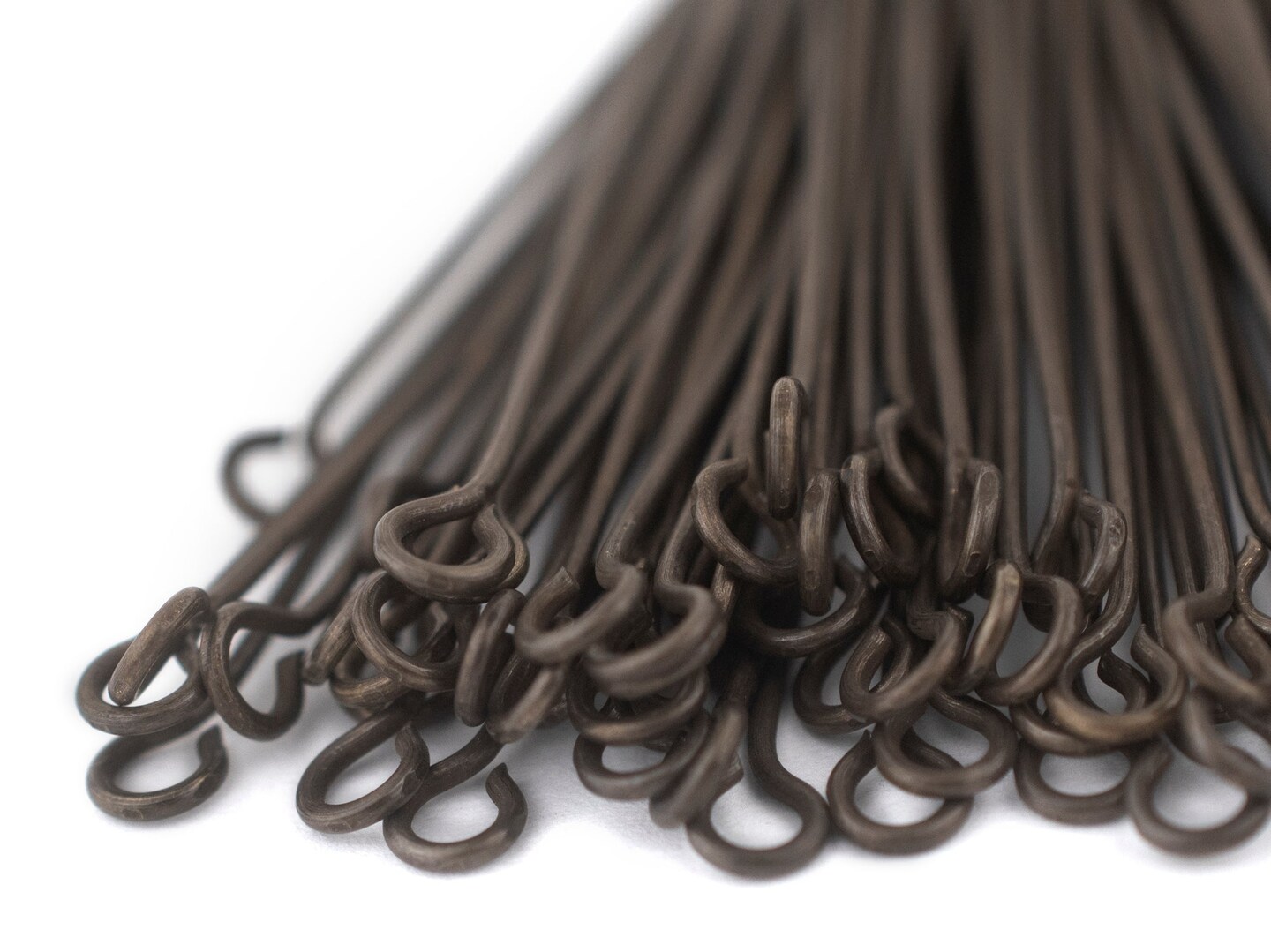 TheBeadChest Antiqued Brass 21 Gauge 2 Inch Eye Pins (Approx 100 pieces ...