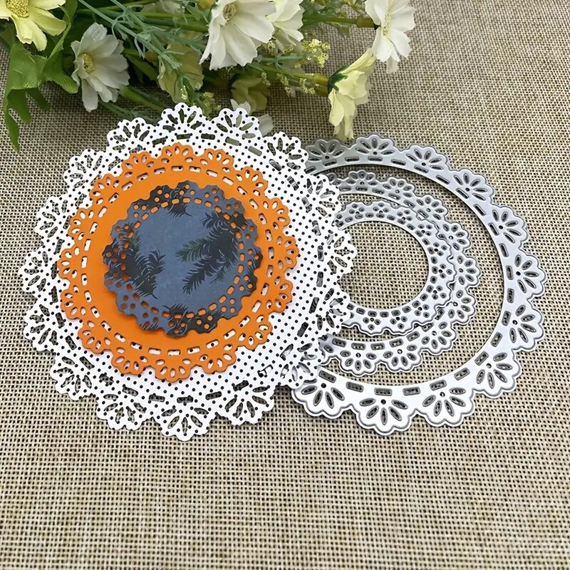 Round Filigree Frames Metal Die 3 Piece Set | Michaels
