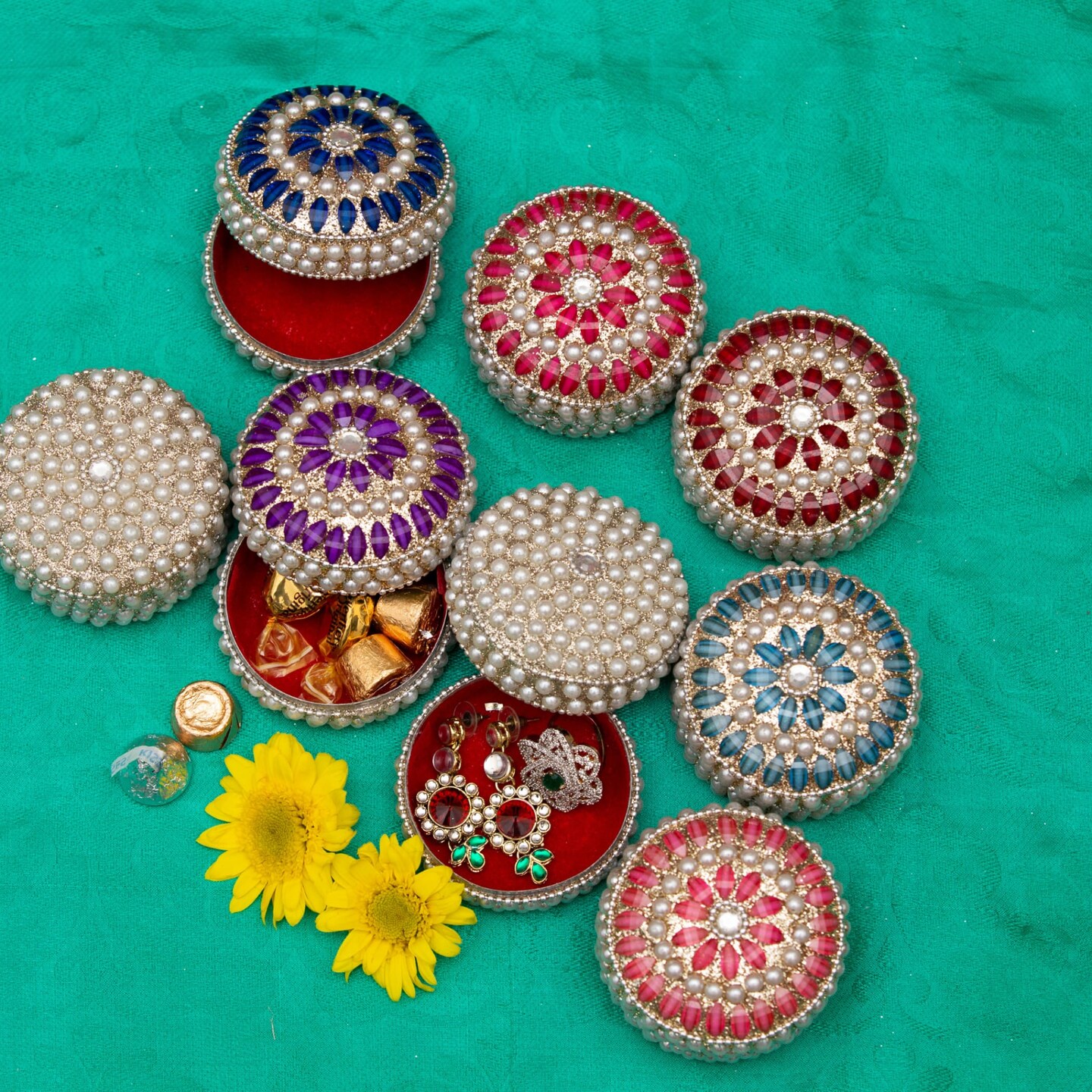 Pearl Box For Jewelry, Indian Favor, Wedding Favor, Thamboolam ...