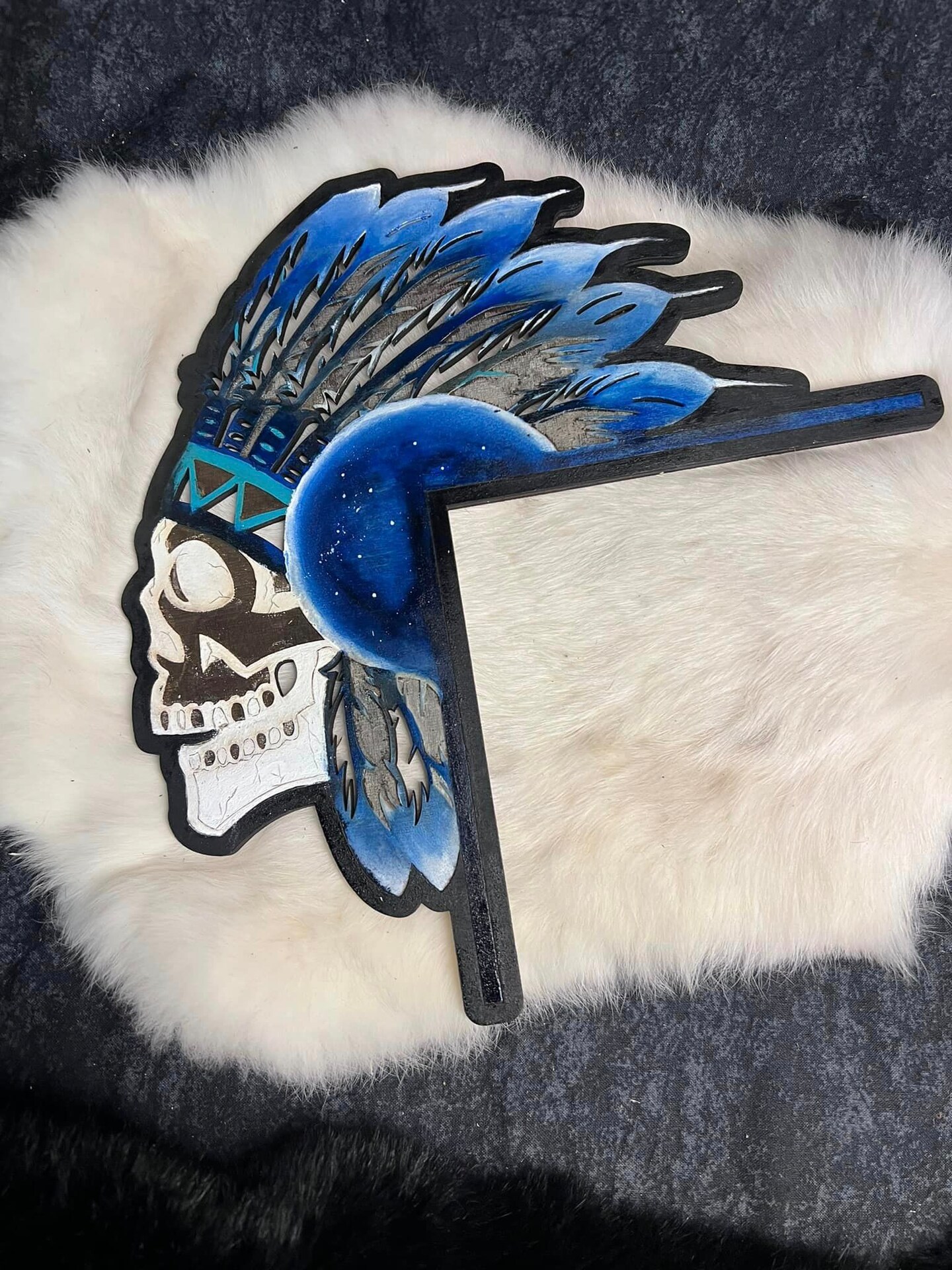 Chief Skull head full mood door corner hanger | MakerPlace by Michaels