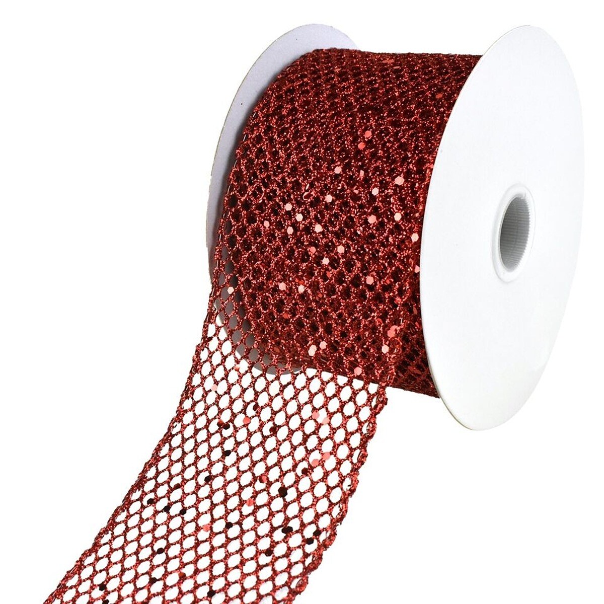 10 yards Dazzling Glitter Chunk Netting Wired Ribbon | Michaels