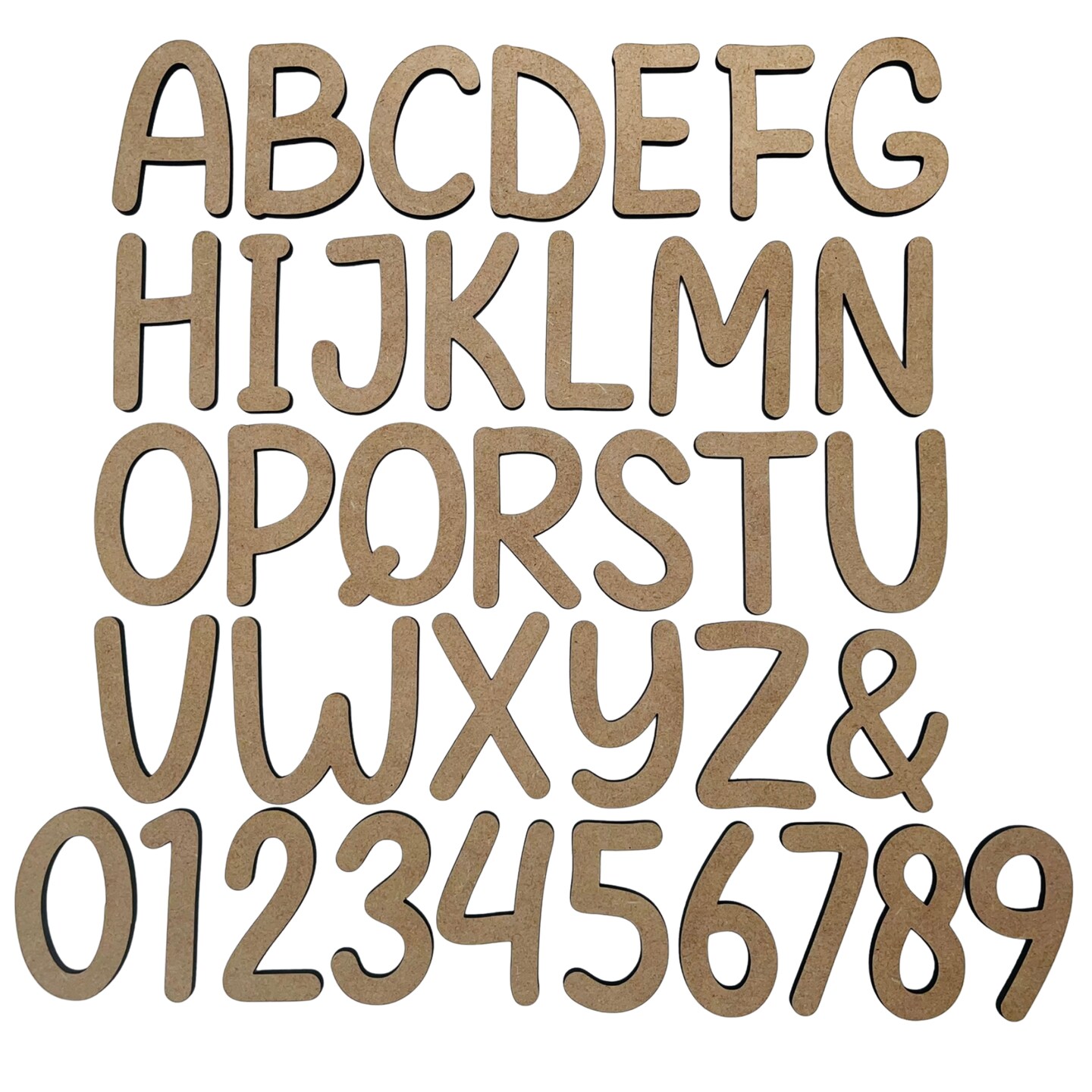 Small Jelly Font | Rounded Letters | Cute Letters | Wood Crafts | Wood ...