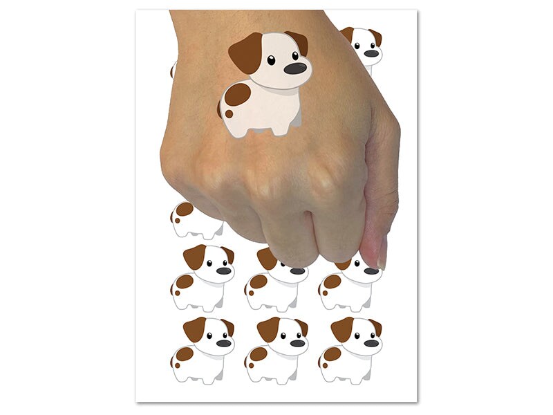 Stubby Jack Russell Terrier Dog Puppy Temporary Tattoo Water Resistant ...