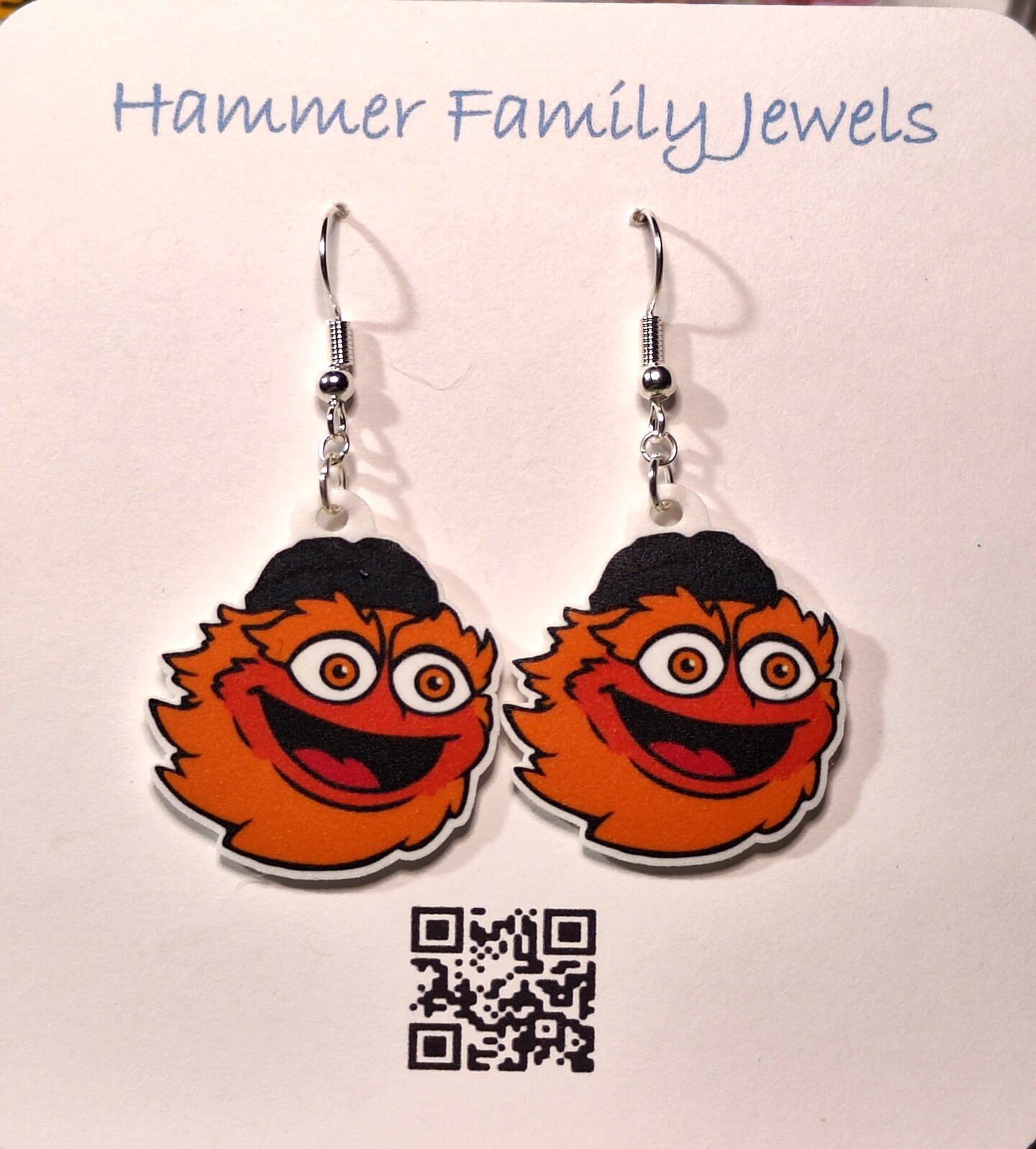 Gritty Fan Art Earrings | MakerPlace by Michaels