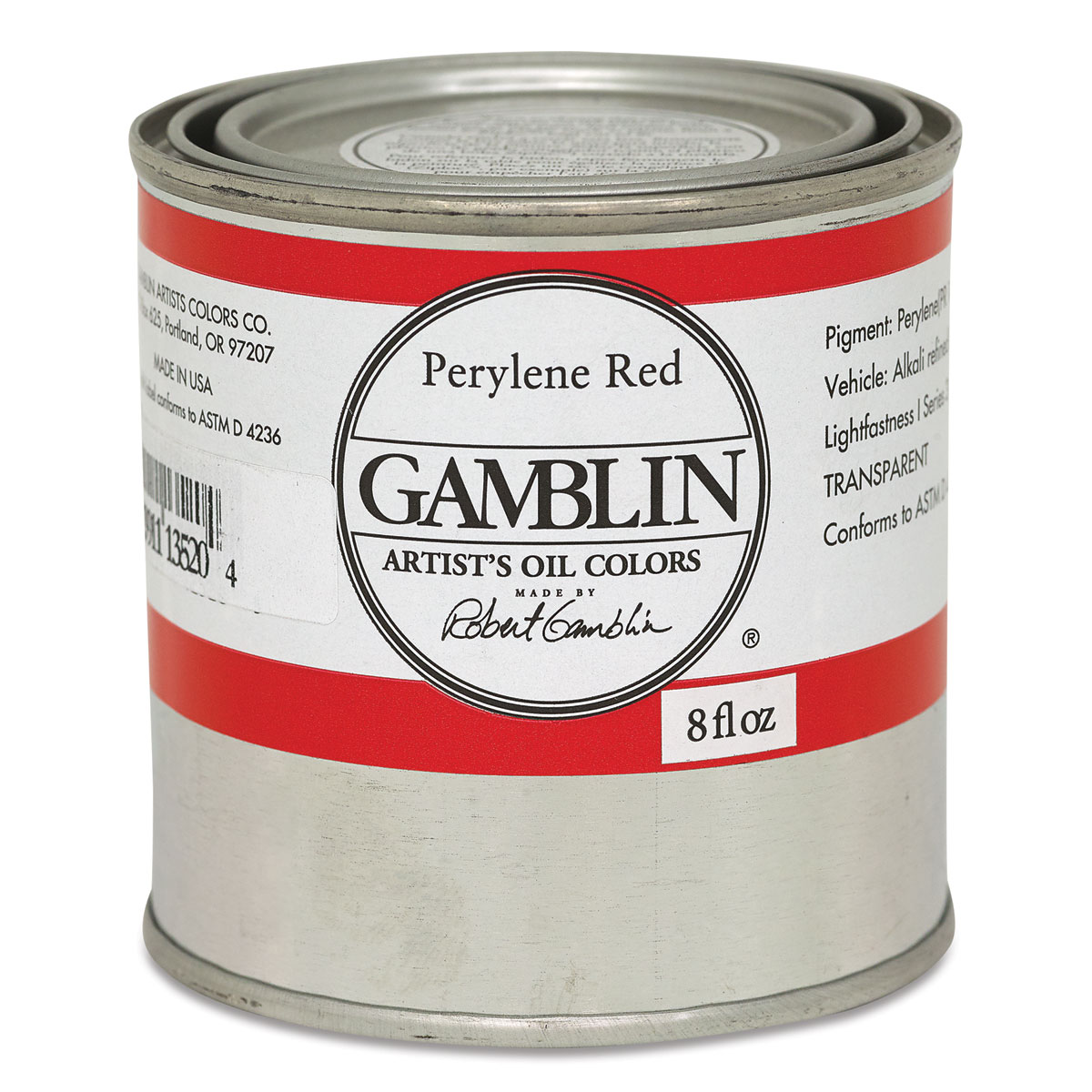 Gamblin Artist's Oil Color - Perylene Red, 8 oz Can | Michaels