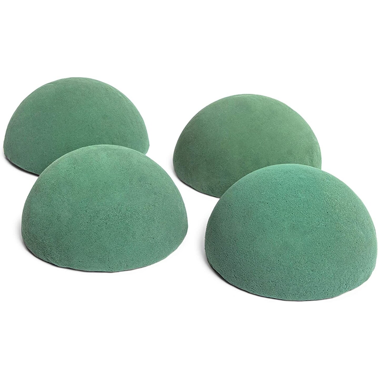 Floral Foam Half Balls for Flowers, DIY Crafts (4 x 2.1 in, Green, 4 ...