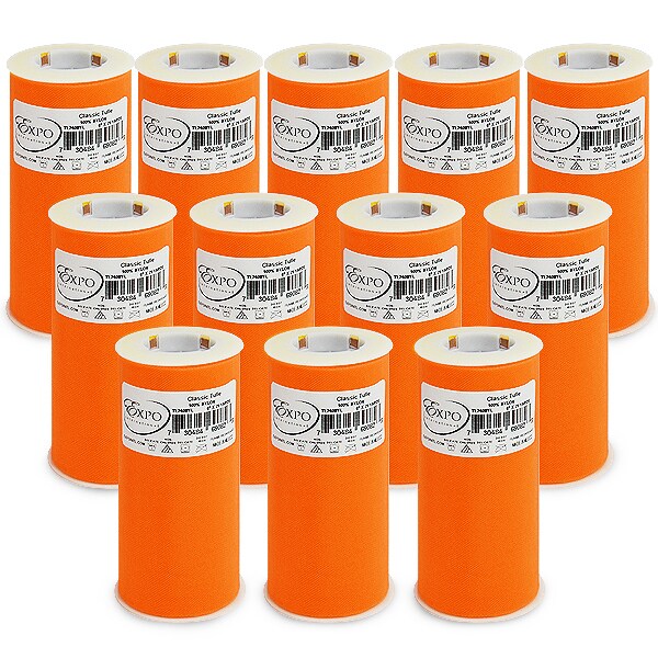 Pack of 12 Premium Matte Tulle Spool of 6-inch X 25 Yards | Michaels