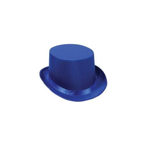 Blue Satin Sleek Top Hat | Michaels