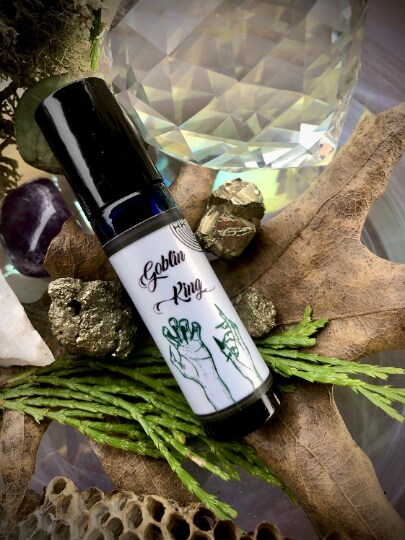 Goblin King essential oil blend perfume. 10 ml roller, 3 ml filigree ...