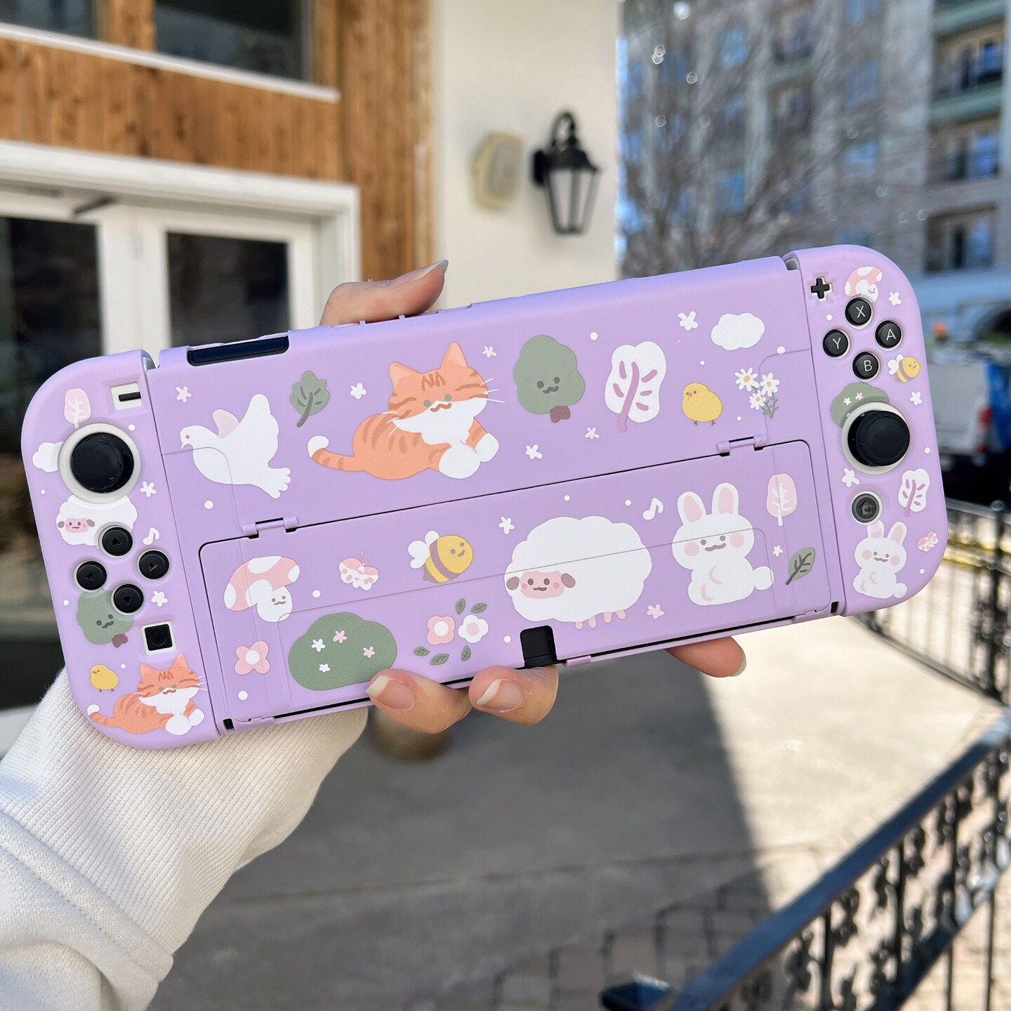 Starry Forest Sheep Cat Case for Nintendo Switch, Switch Oled, Cute ...