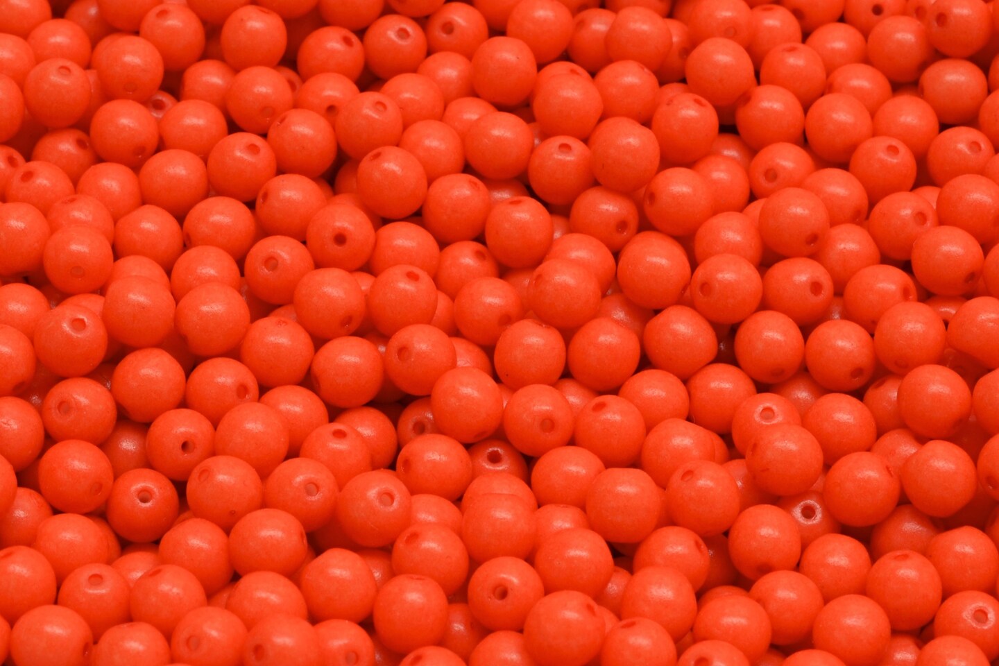 4mm Czech Round Druk Bead, Terra Intensive Orange, 50 pieces | Michaels