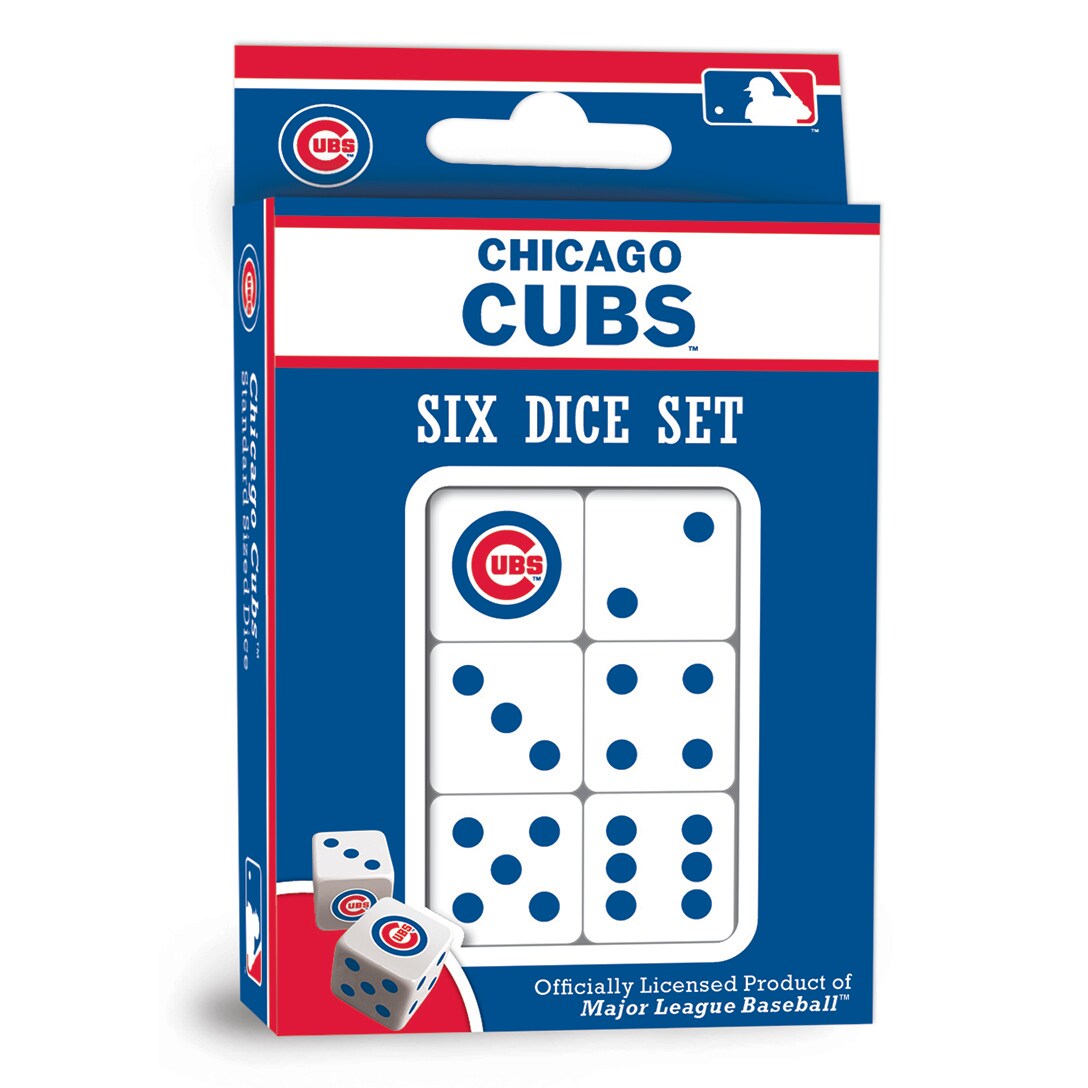 Masterpieces Officially Licensed MLB Chicago Cubs - 6 Piece D6 Gaming ...