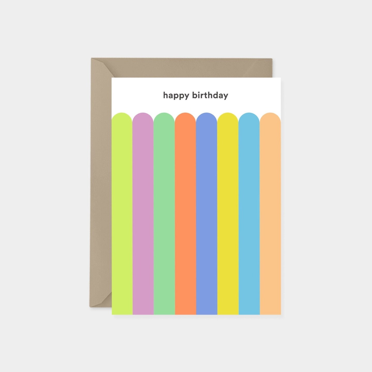 Happy Birthday Color Stripe Card, | Michaels
