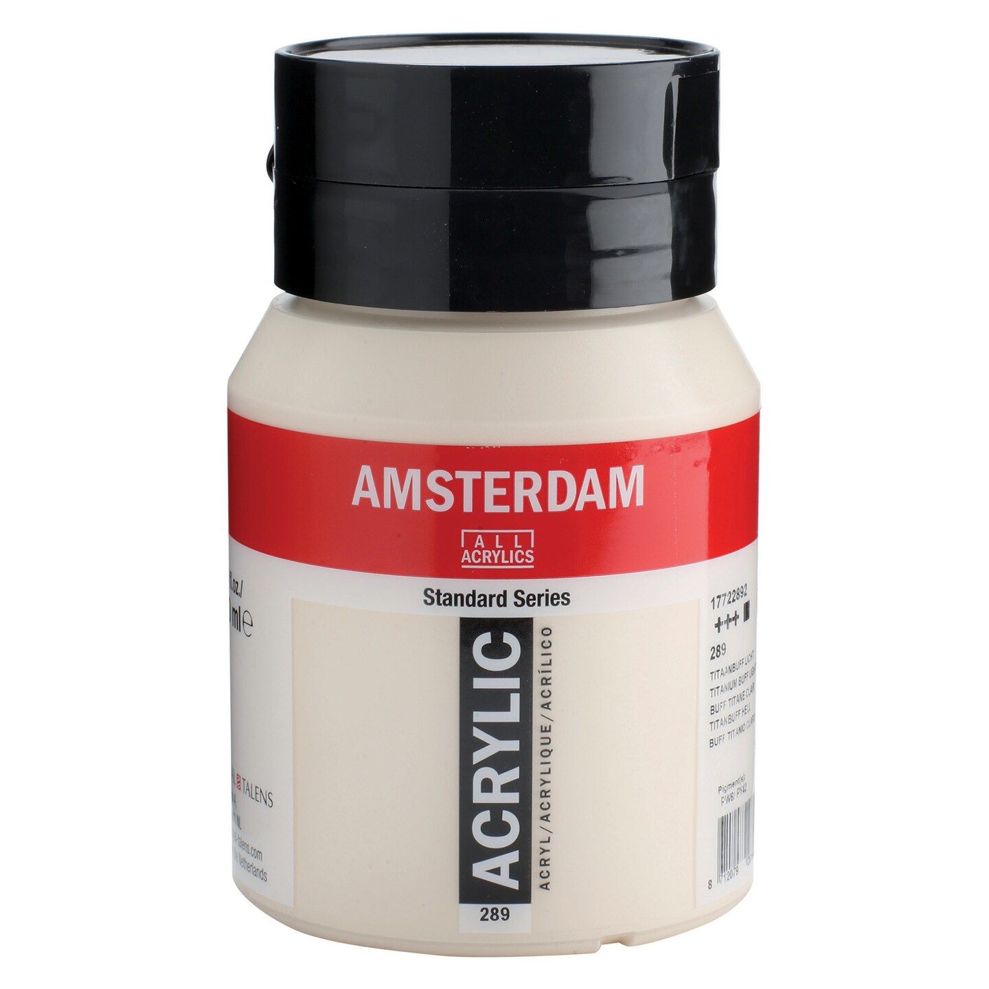 Amsterdam Standard Series Acrylic Paint, 500ml, Titanium Buff Light ...