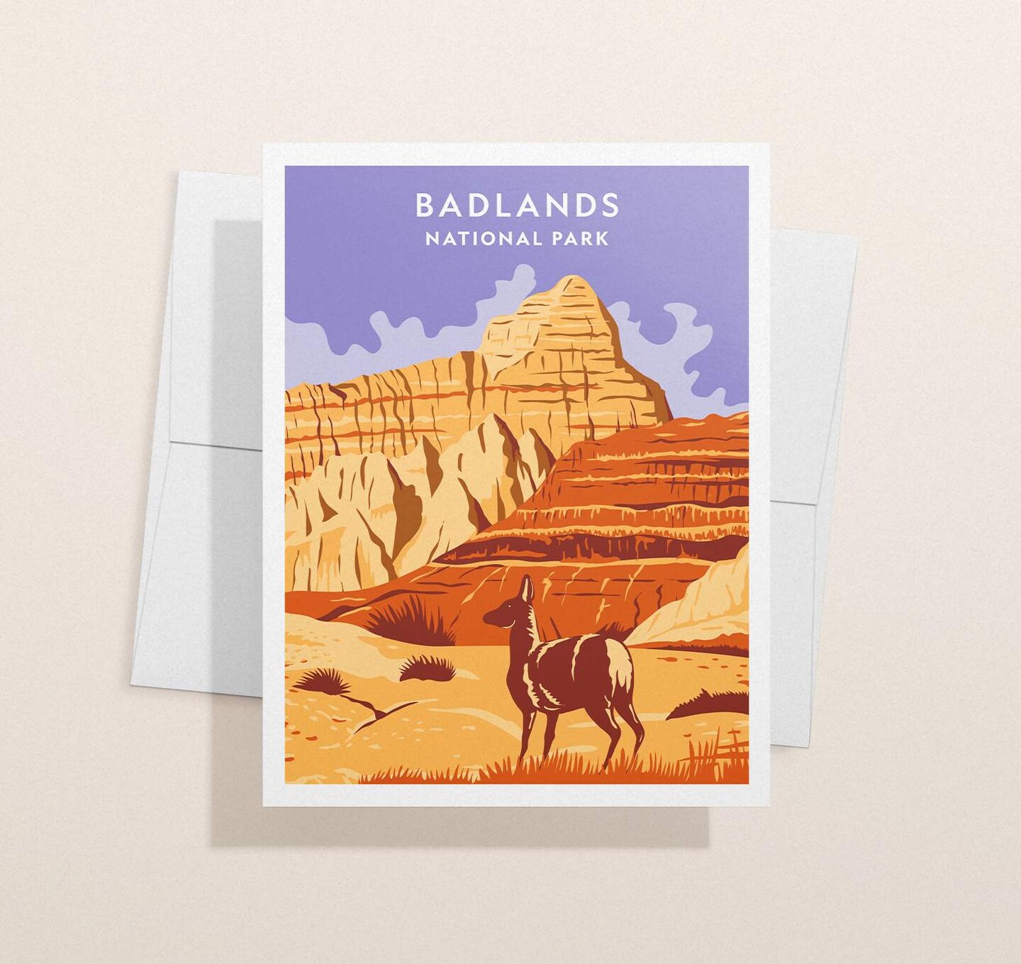 Badlands National Park Greeting Card | Note Cards With Envelopes ...