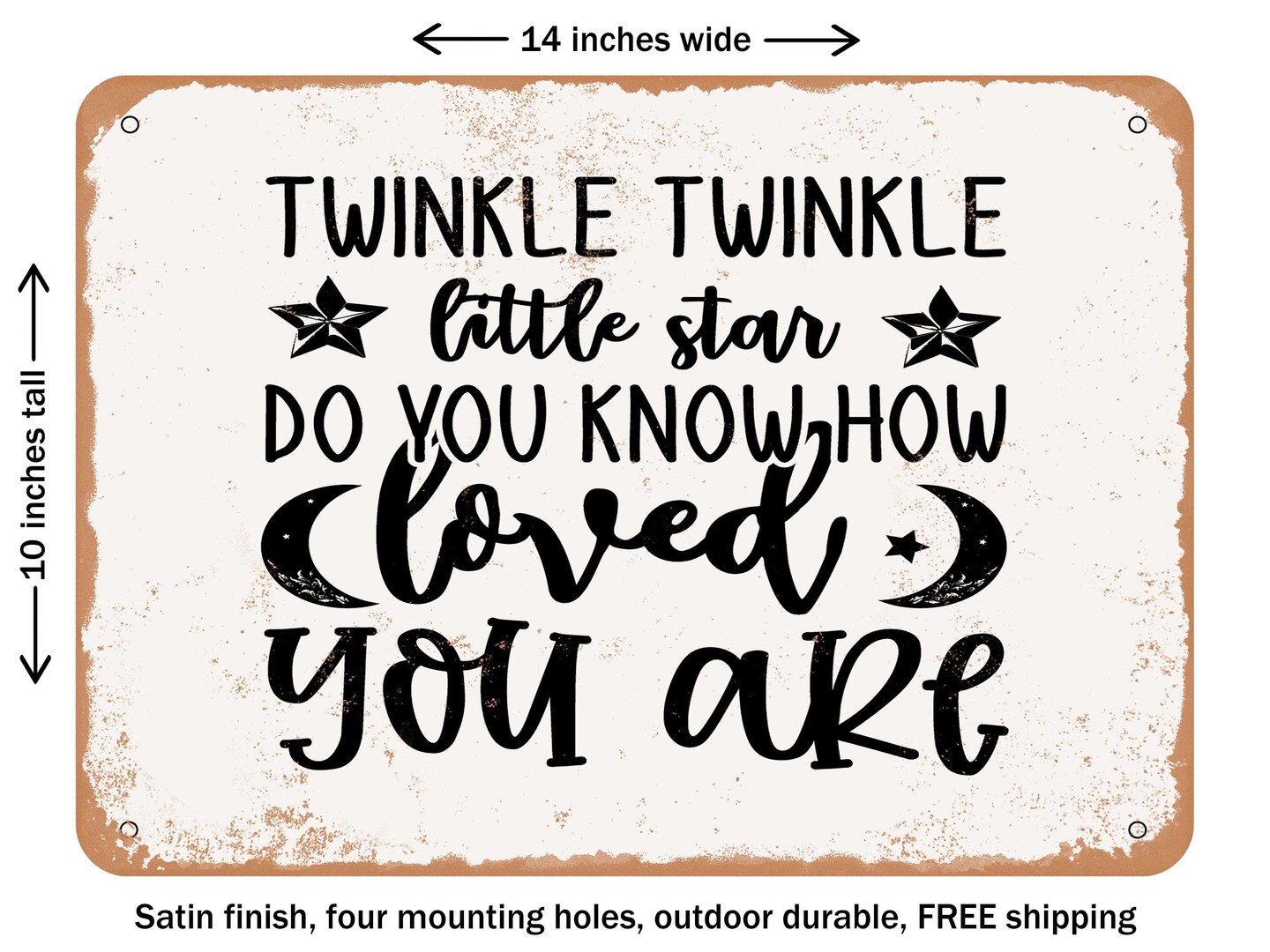 DECORATIVE METAL SIGN - Twinkle Twinkle Little Star Do You Know How ...