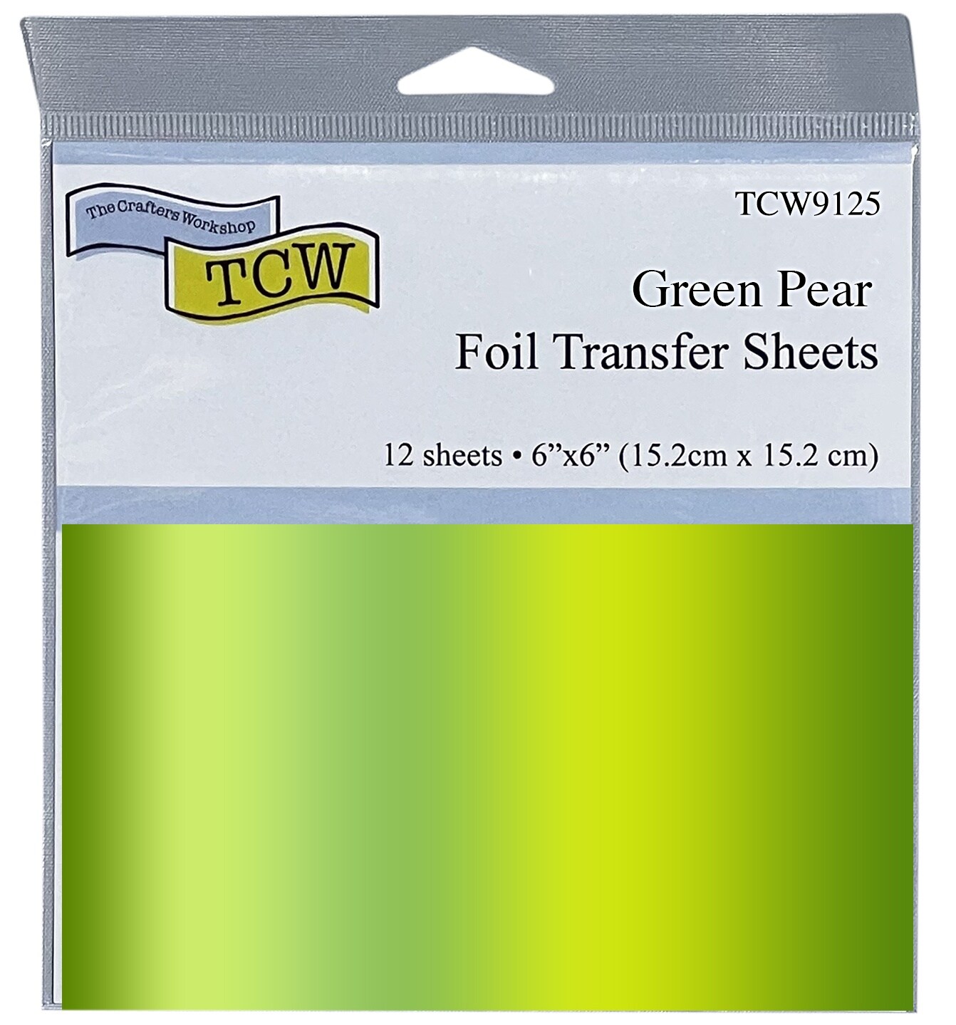 Crafter's Workshop Foil Transfer Sheets 6"X6" 12/Pkg-Green Pear | Michaels