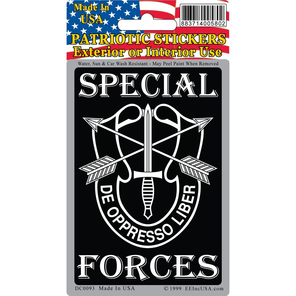 DC0093 Black U.S. Special Forces Logo Sticker (3''x4.25'') | Michaels