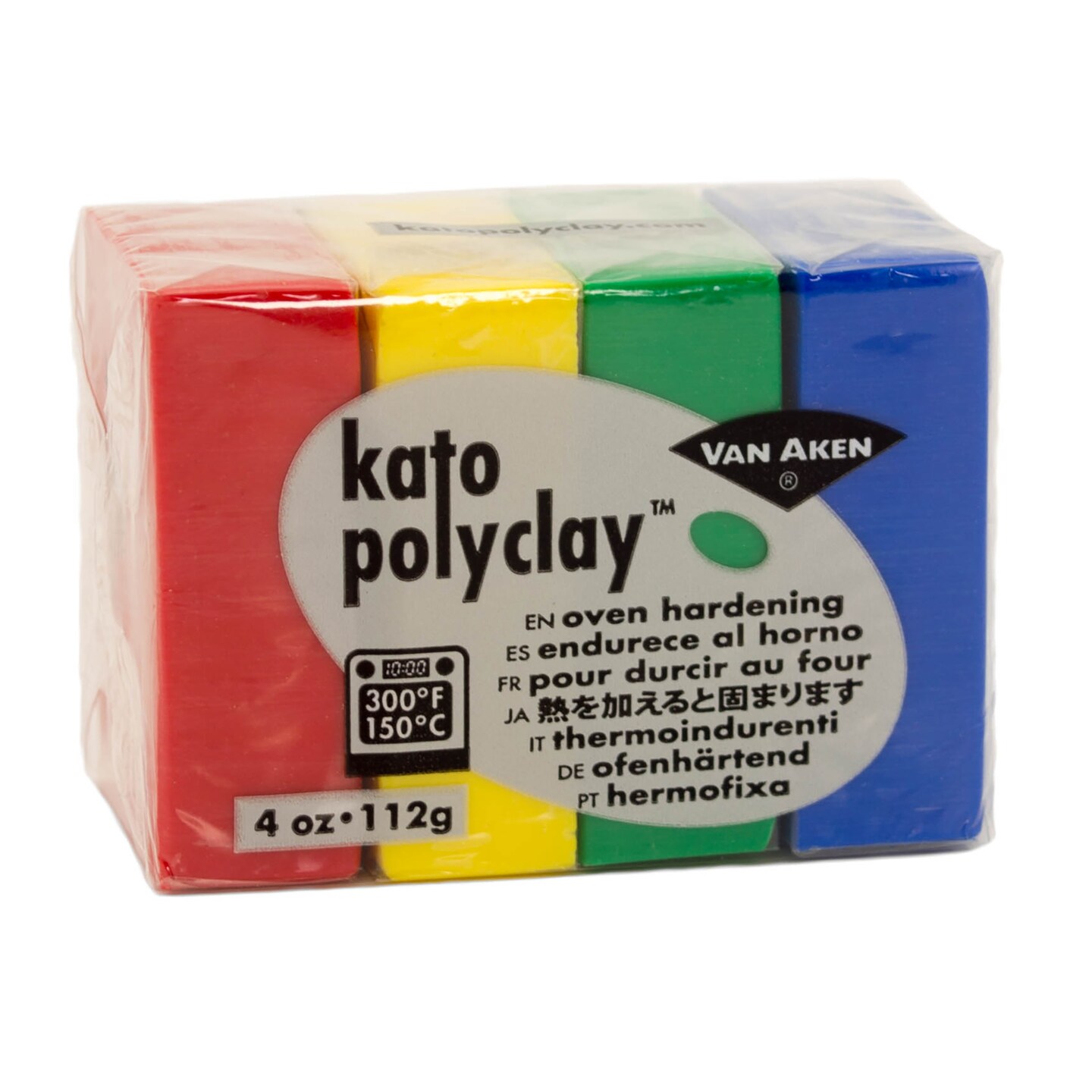 Van Aken Kato Polyclay 4-Color Set, Primary Colors | Michaels