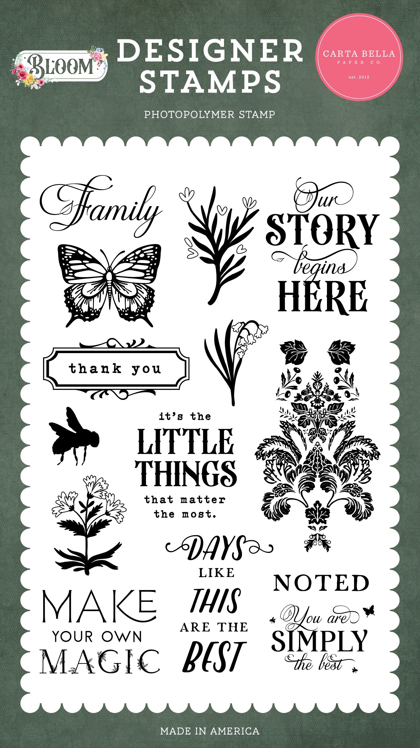 Bloom Stamps-Our Story Begins Here | Michaels