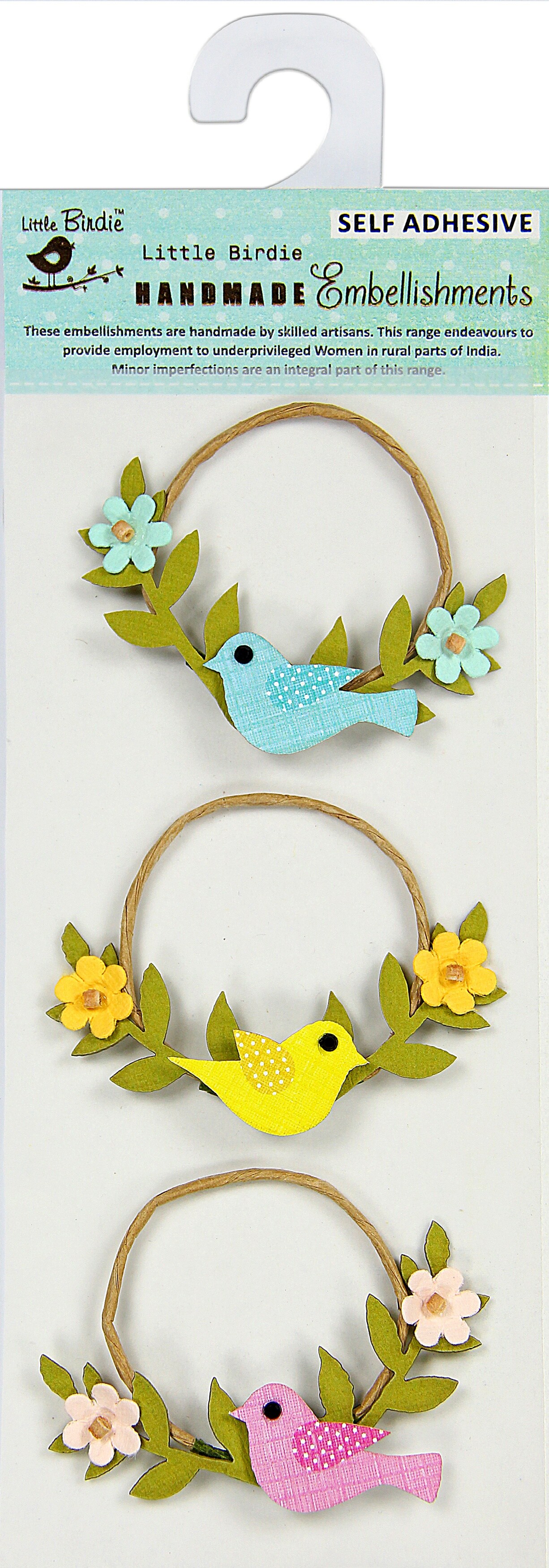 Little Birdie Birds & Blooms Sticker 3/Pkg-Birds & Blooms | Michaels