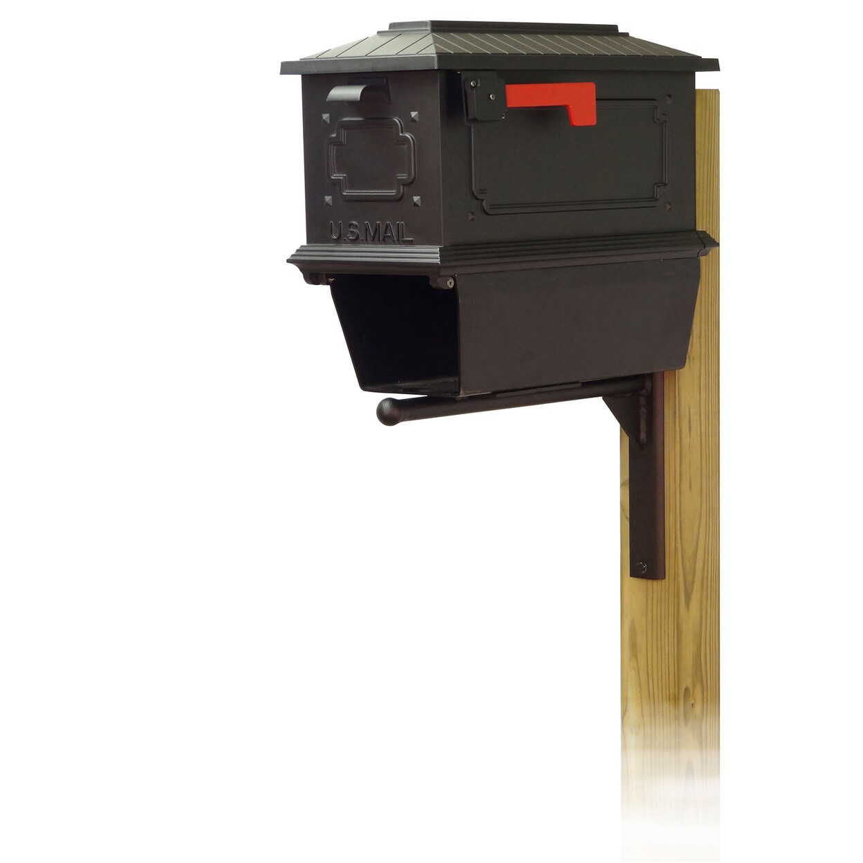 Special Lite Products Kingston Curbside Mailbox with Newspaper tube and ...
