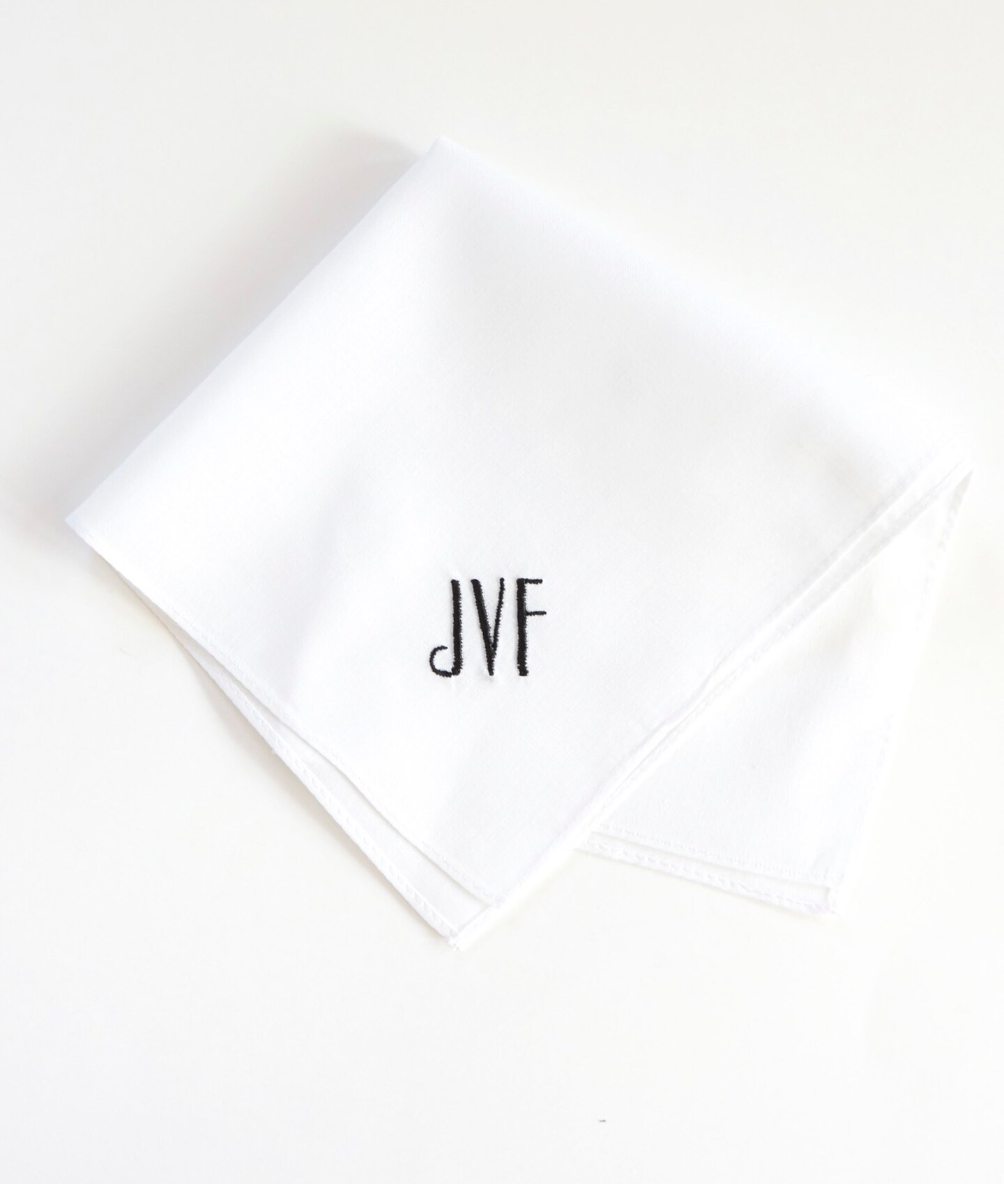NEW YORKER font Embroidered Monogrammed Handkerchief, Father of the ...