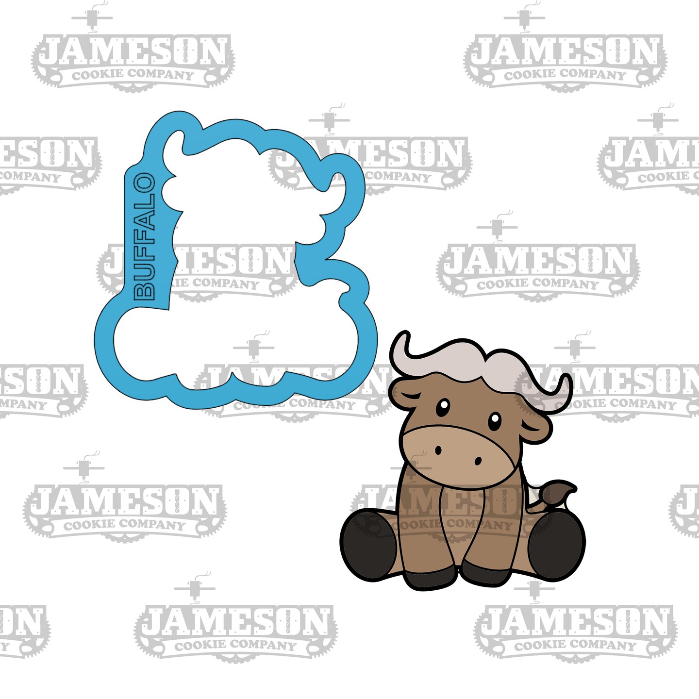 Sitting Buffalo Cookie Cutter - Jungle Theme, Zoo Animals, Tropic ...