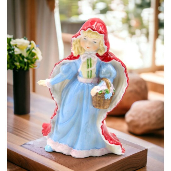 Little Red Riding Hood Figurine Gift Idea or Home Decoration Ornament ...