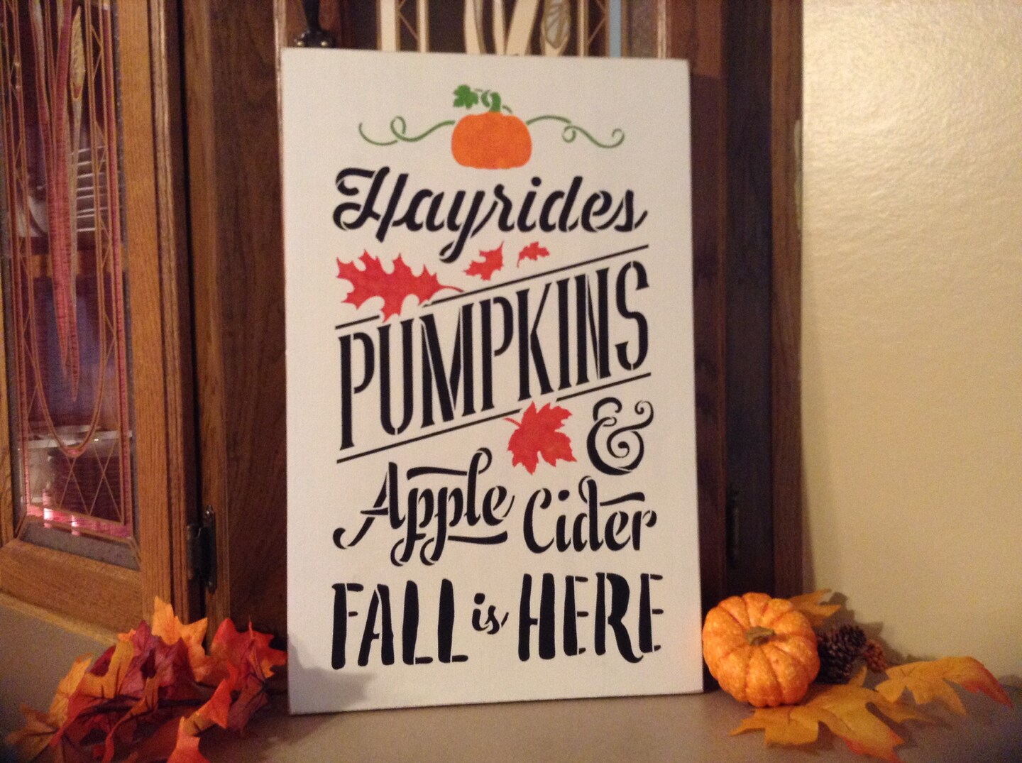 Fall Is Here Sign, Wall Decor, Fall Decoration, Autumn Decor, Wooden ...