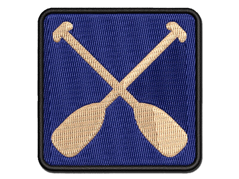 Paddles Oar Canoes Kayaks Rafting Multi-Color Embroidered Iron-On or ...