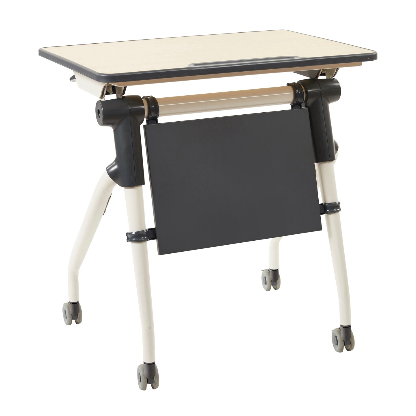Nesting Student Desk, Portable Table, Maple/Grey | Michaels