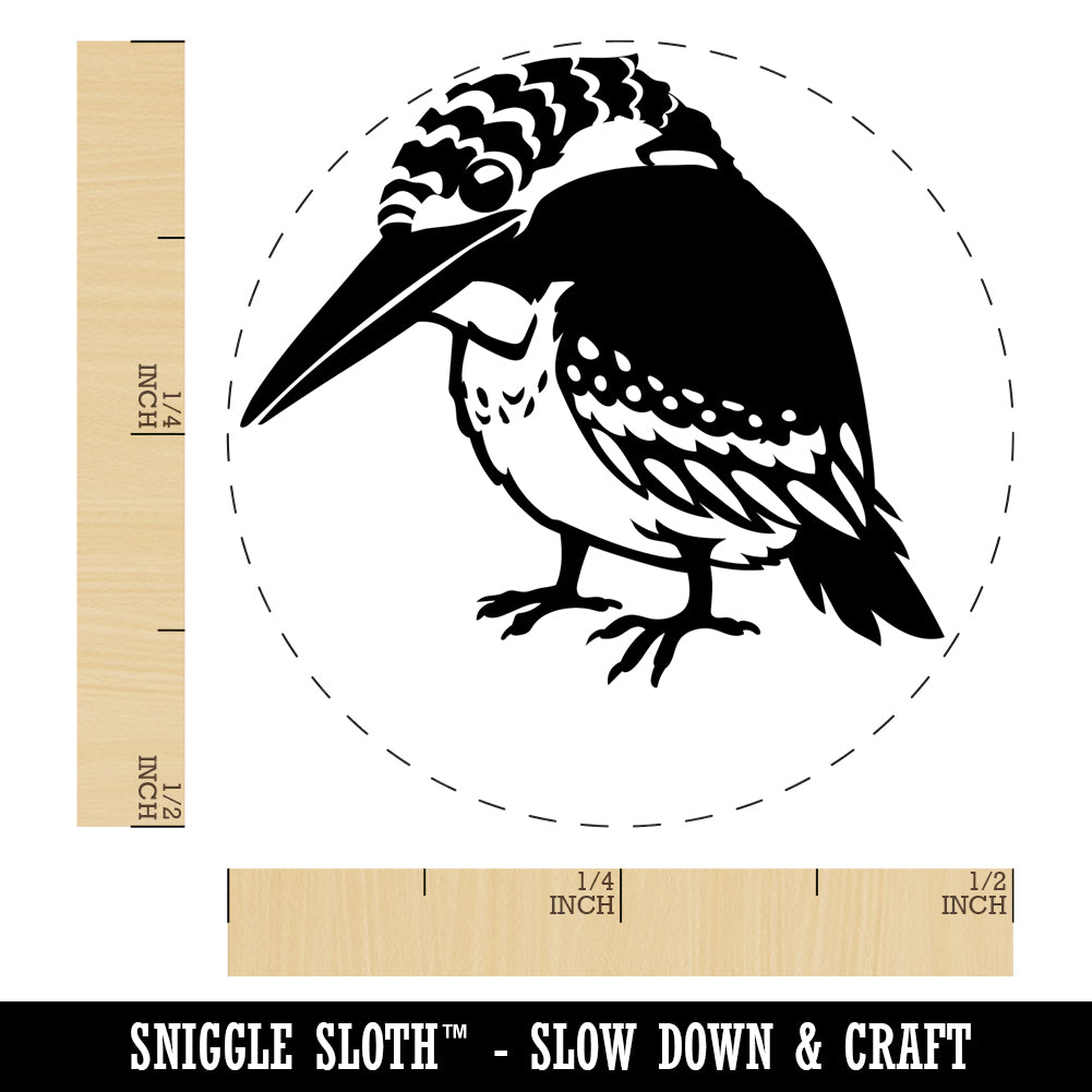 Kingfisher Bird Self-Inking Rubber Stamp Ink Stamper for Stamping ...