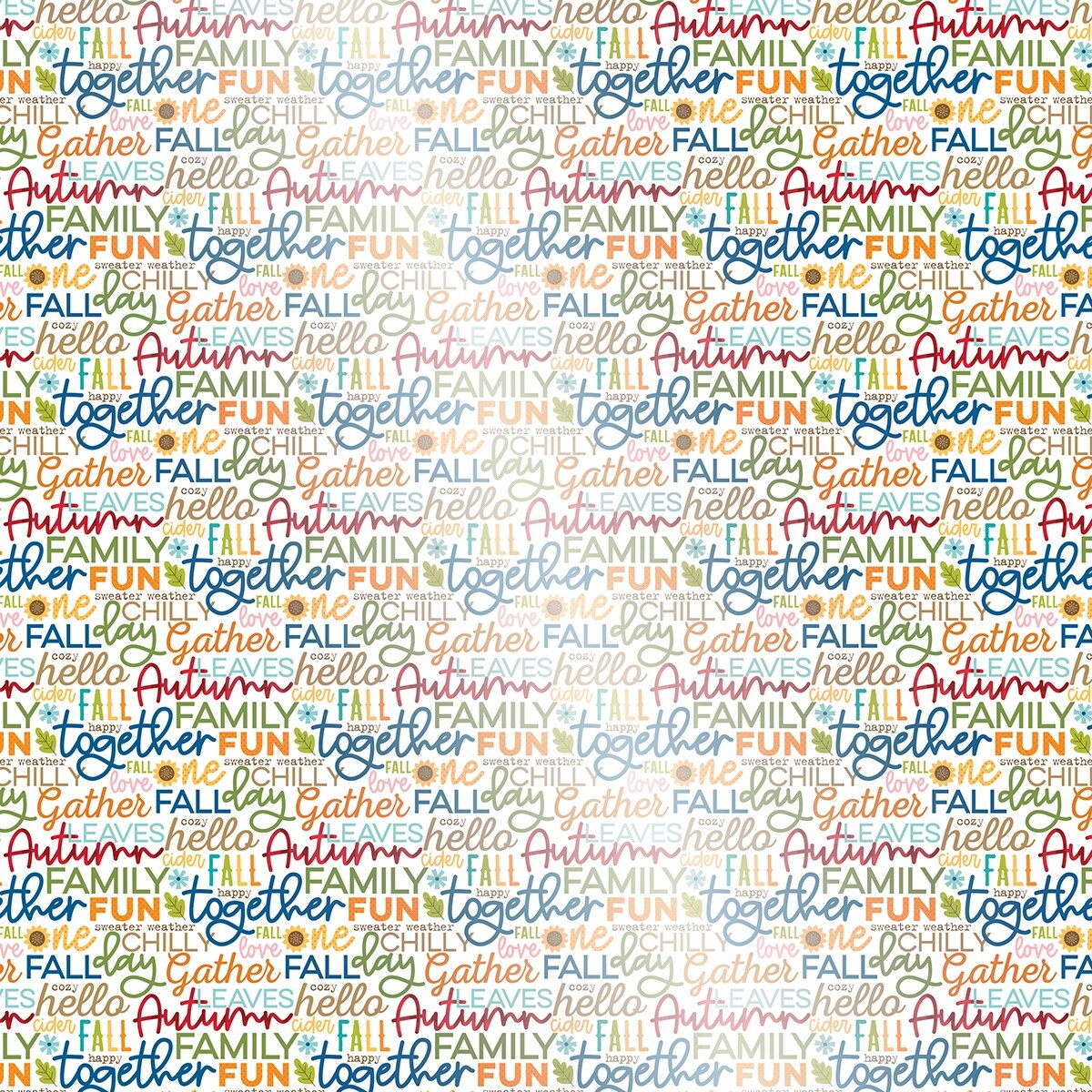 One Fall Day Clear Cuts Printed Acetate 12"X12"-Fall Scramble | Michaels