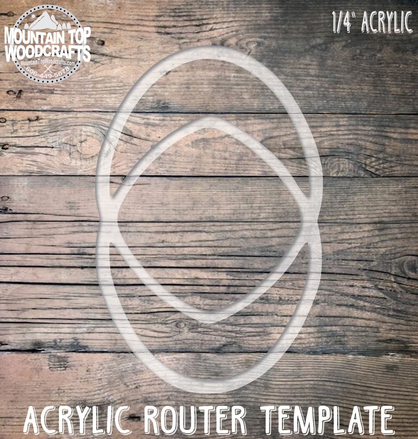 Oval Large 3 Section Curved Tray ~ Acrylic Inlay Wood Router Template ...