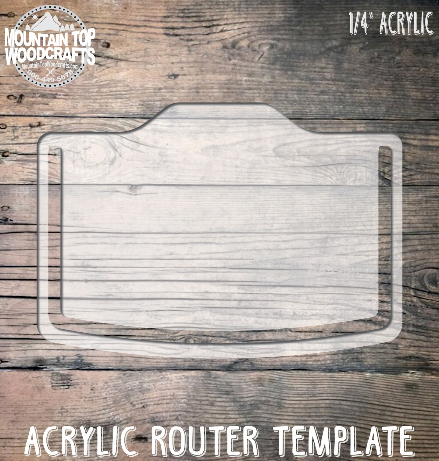 Steak Plate ~ Acrylic Inlay Wood Router Template Stencil Plexiglass ...