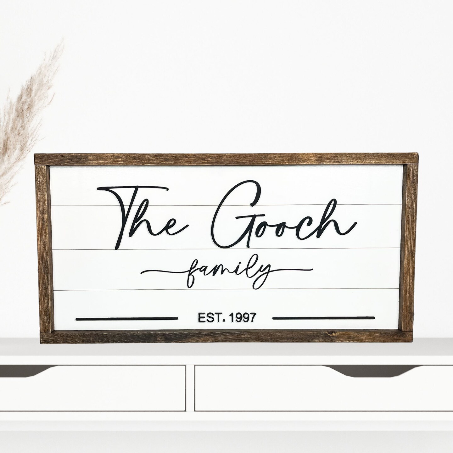 Personalized Family Name 3d Wood Sign, Established Sign, Custom Family ...