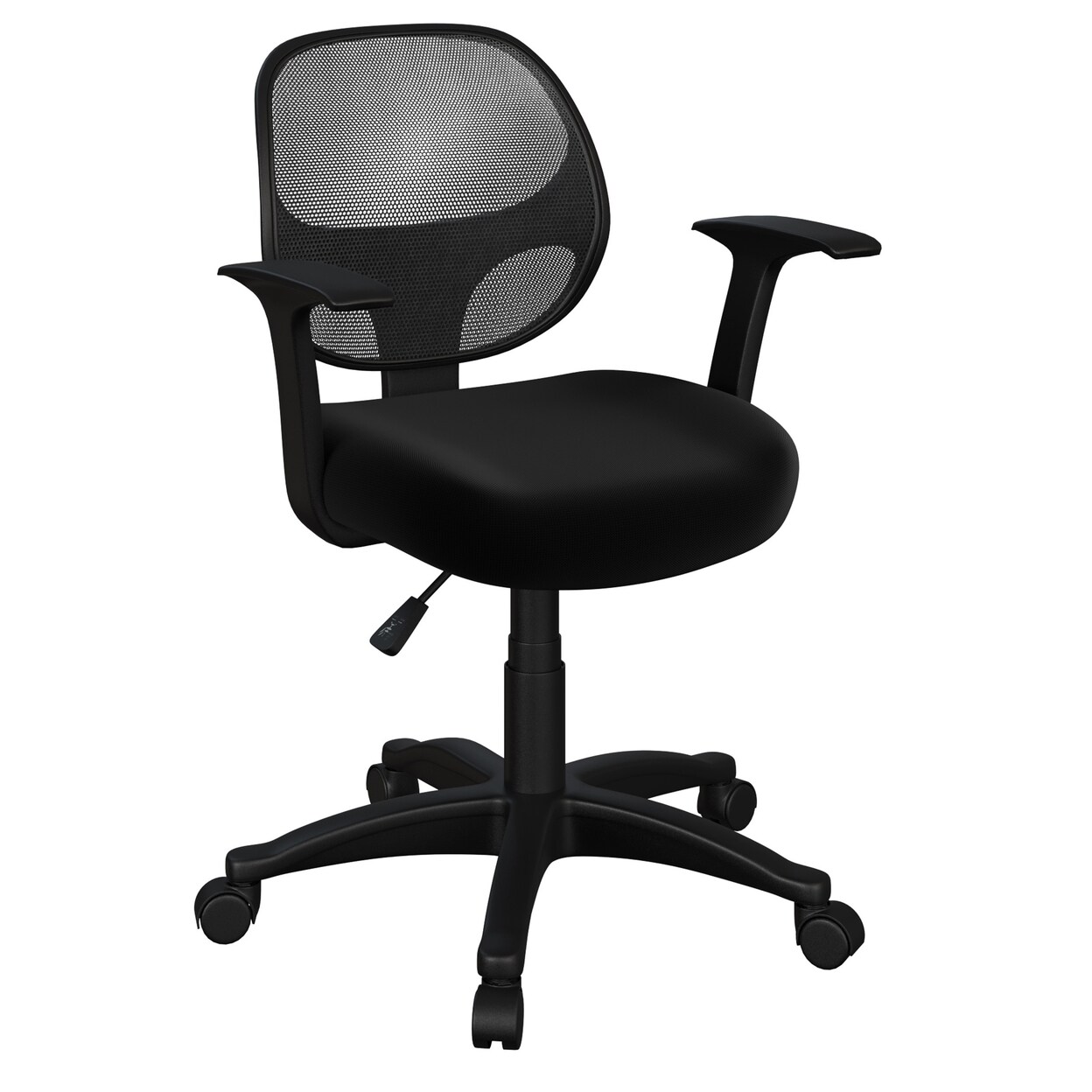 Lavish Home Office Chair Adjustable Height Computer Chair with Wheels ...