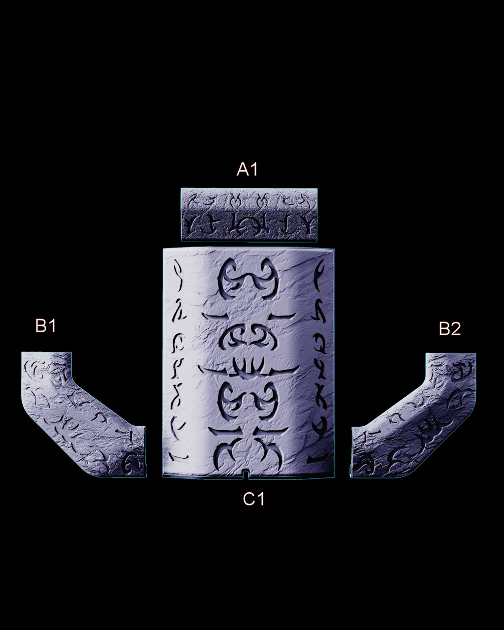 Stone Runes Face Plates for OMNI: Versatile Modular Display System ...