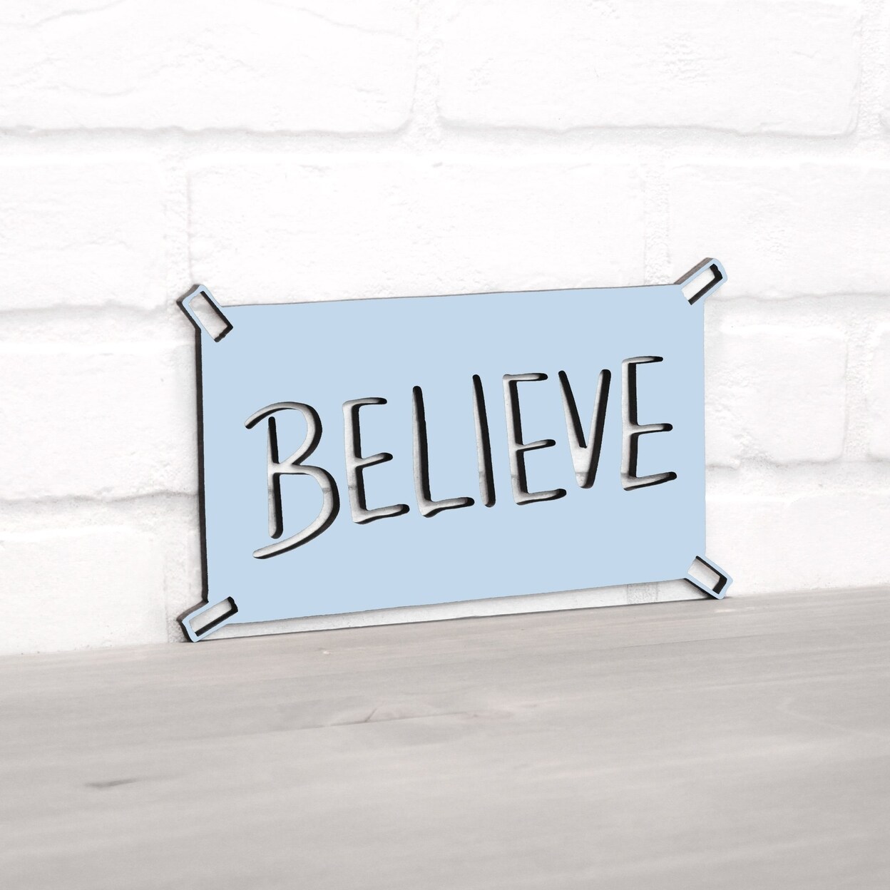 Spunky Fluff Believe Quote Locker Room Sign | Michaels