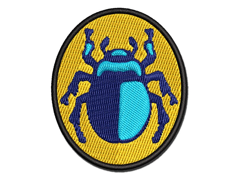 Round Striped Potato Beetle Bug Insect Multi-Color Embroidered Iron-On ...