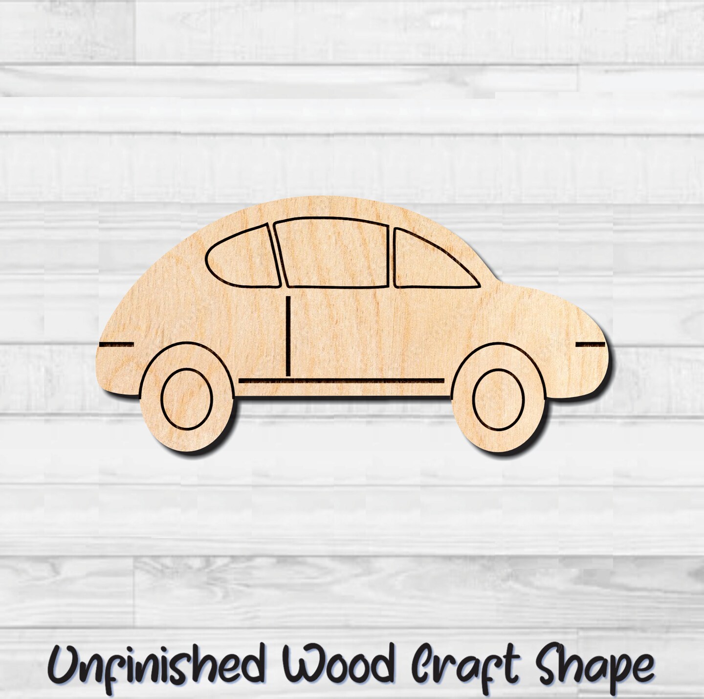 Car Vehicle 3 Automobile Unfinished Wood Shape Blank Laser Engraved ...
