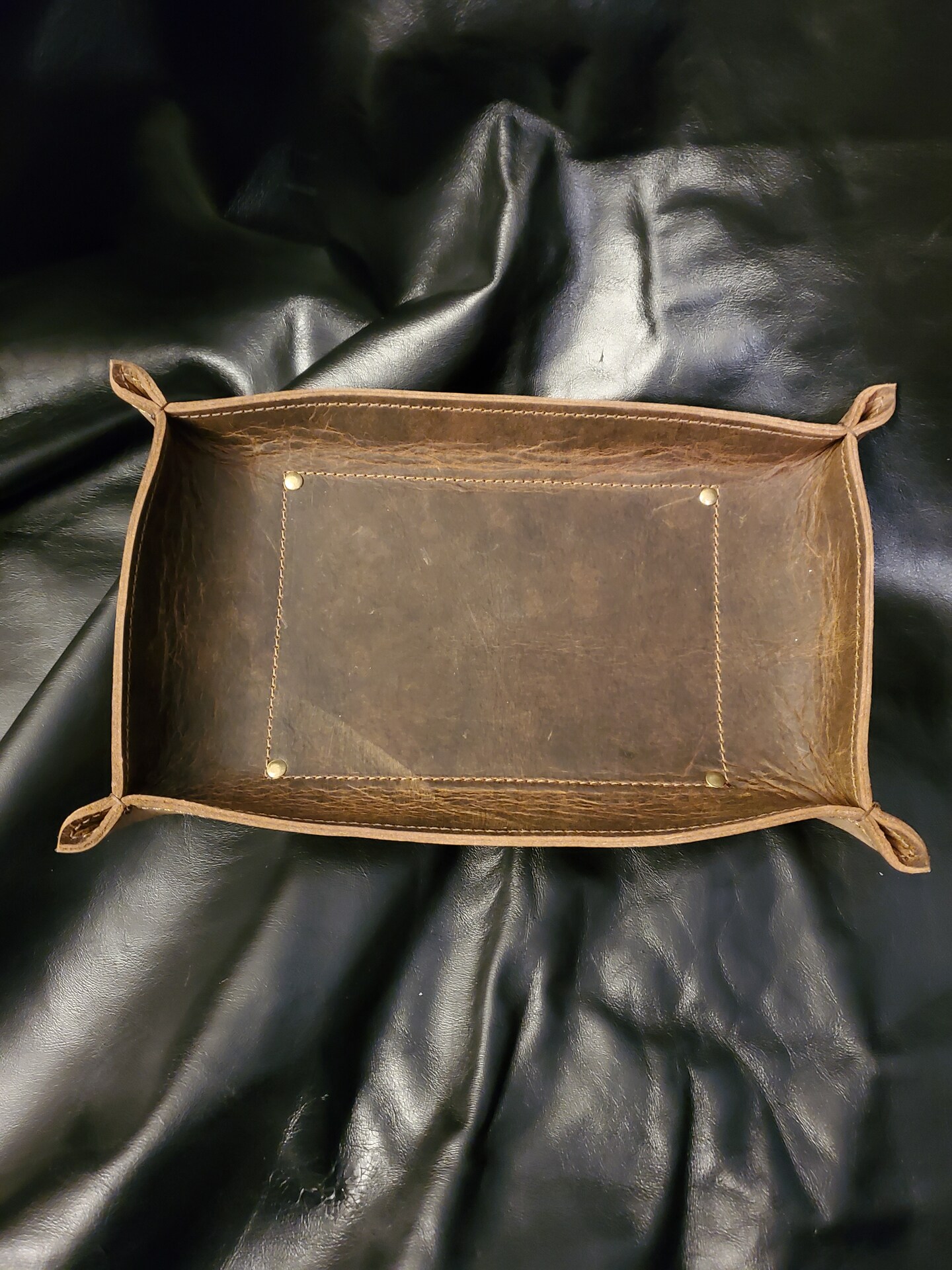 Leather catchall, valet tray. | MakerPlace by Michaels