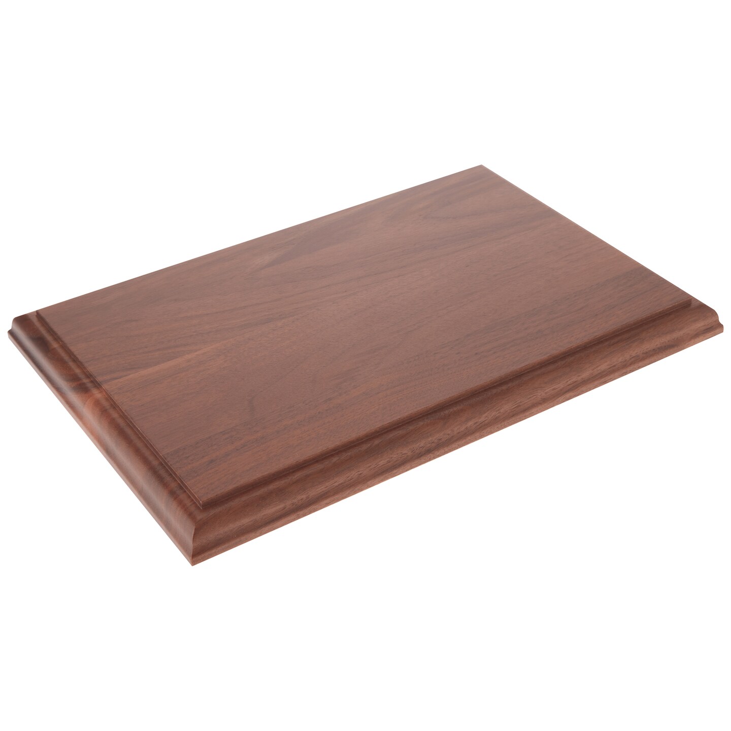Plymor Solid Walnut Rectangular Wood Display Base with Ogee Edge, 11. ...