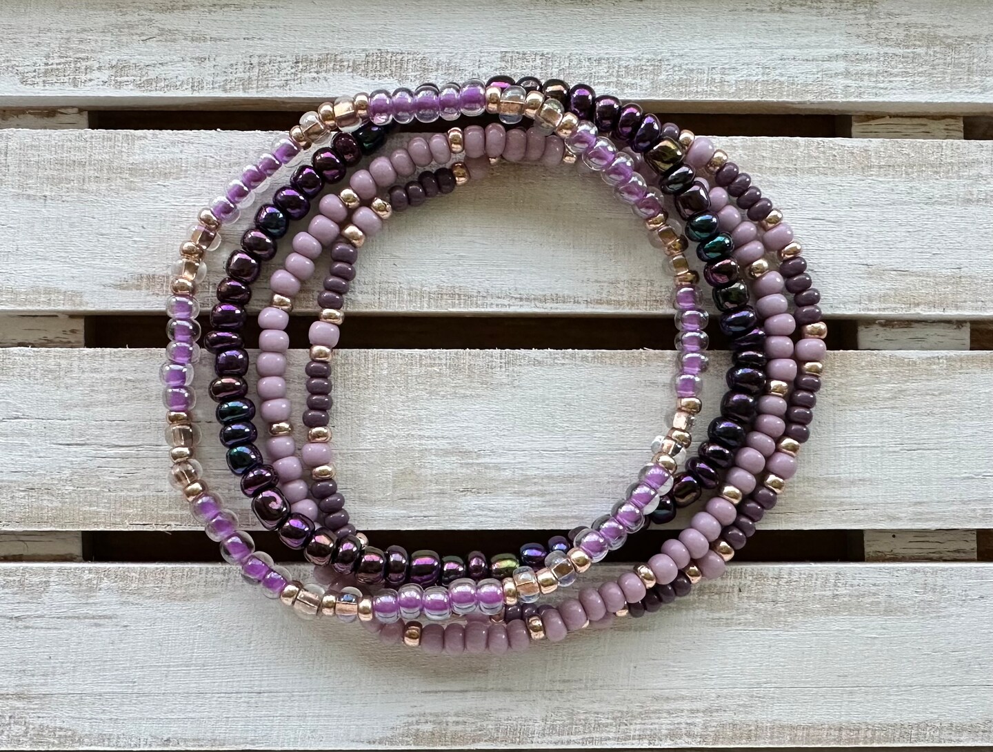 Seed Bead Bracelet Stack (set of 4) | MakerPlace by Michaels