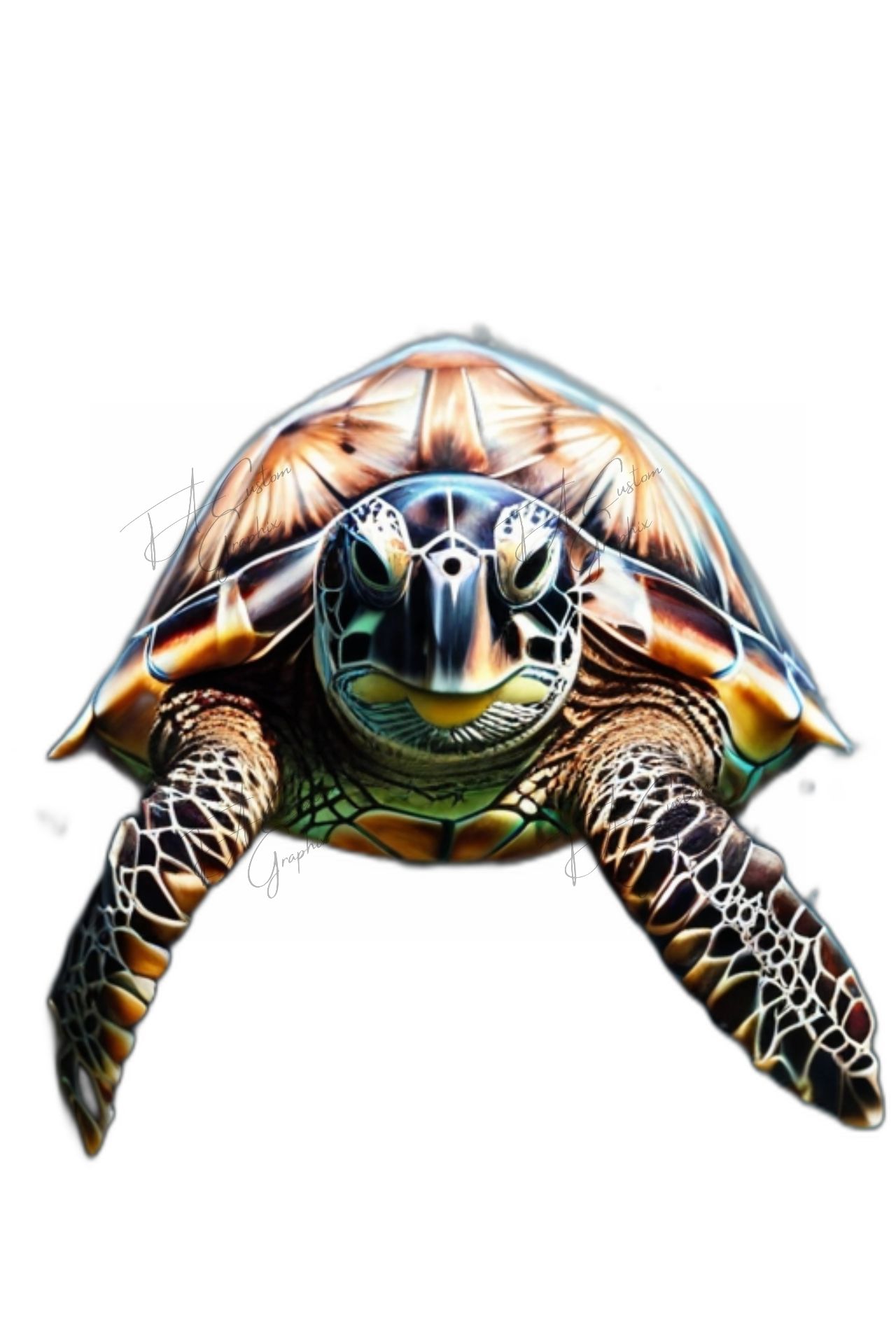 Sea Turtle Digital Designs for Laser Engraving: PNG Files for Laser ...