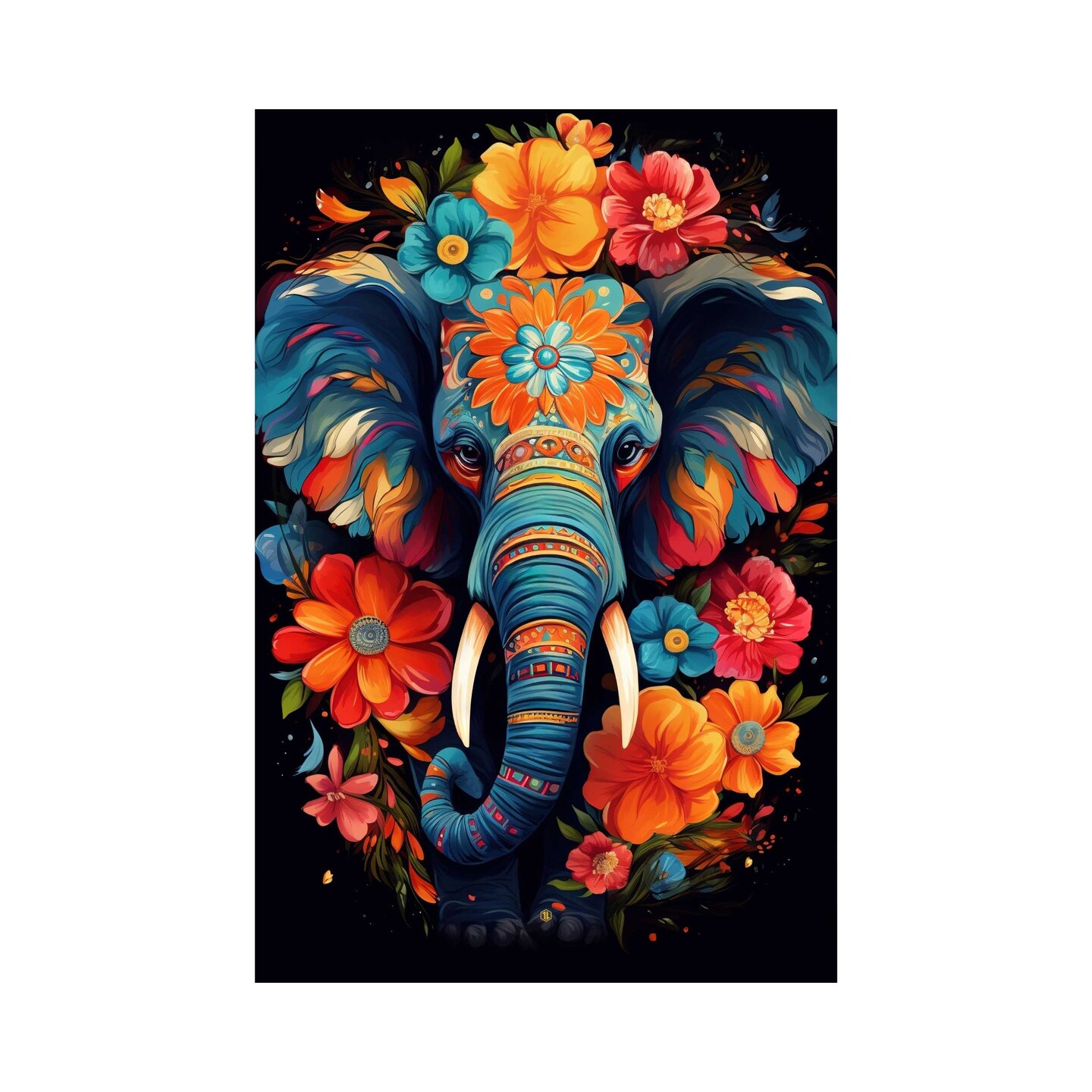Elephant Poster, Animal Print, Office Poster, Home Decor | S1 ...
