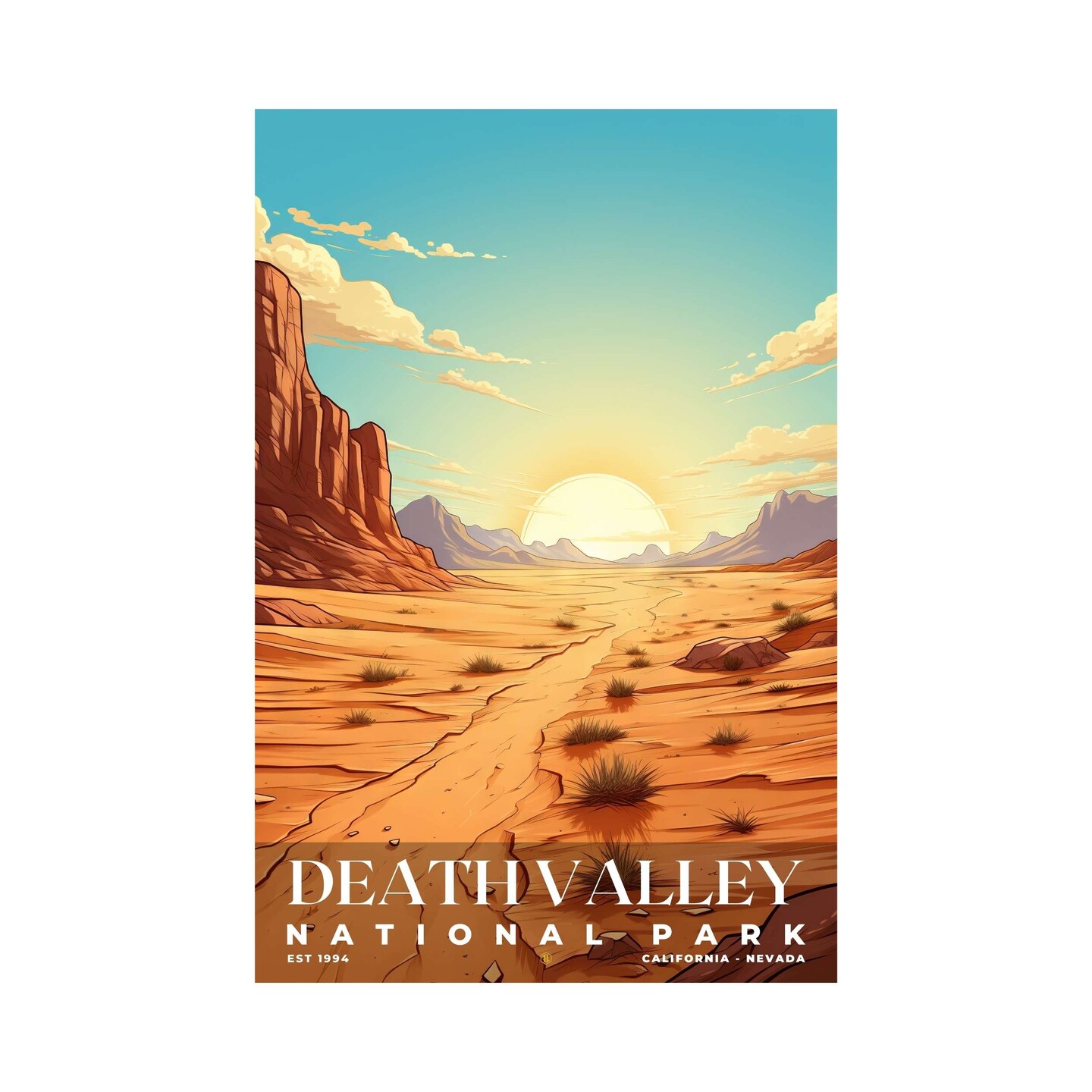 Death Valley National Park Poster, Travel Art, Office Poster, Home ...