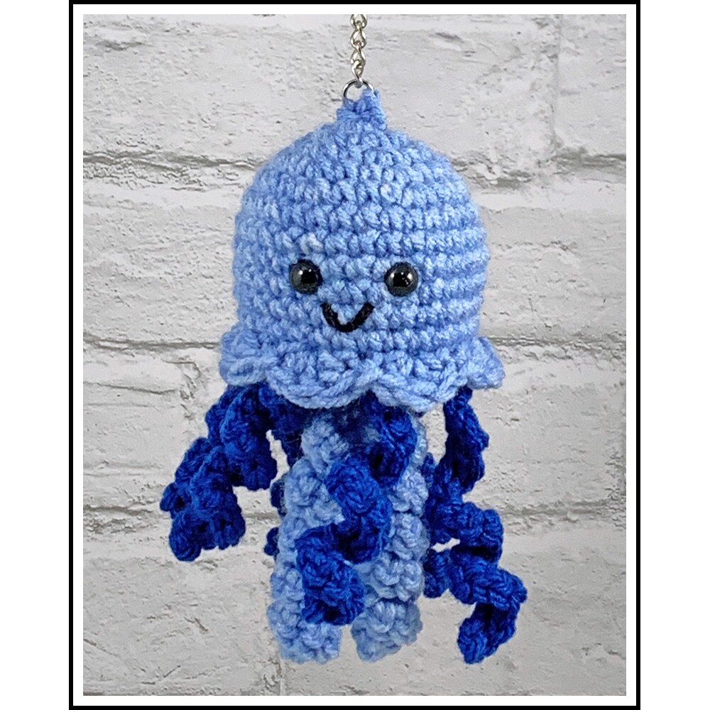 Jellyfish Keychain, Handmade Crochet | MakerPlace by Michaels